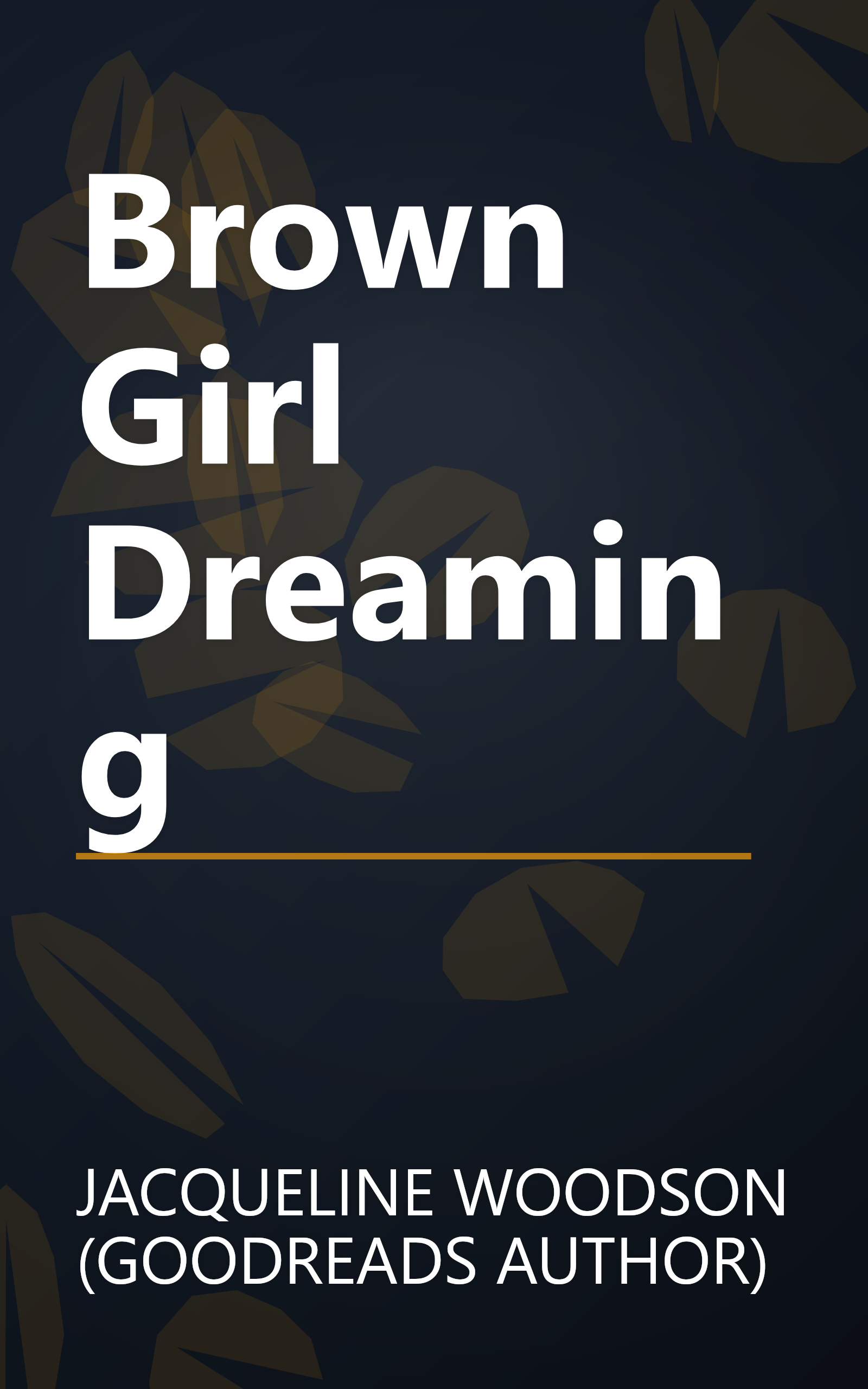 Brown Girl Dreaming book cover