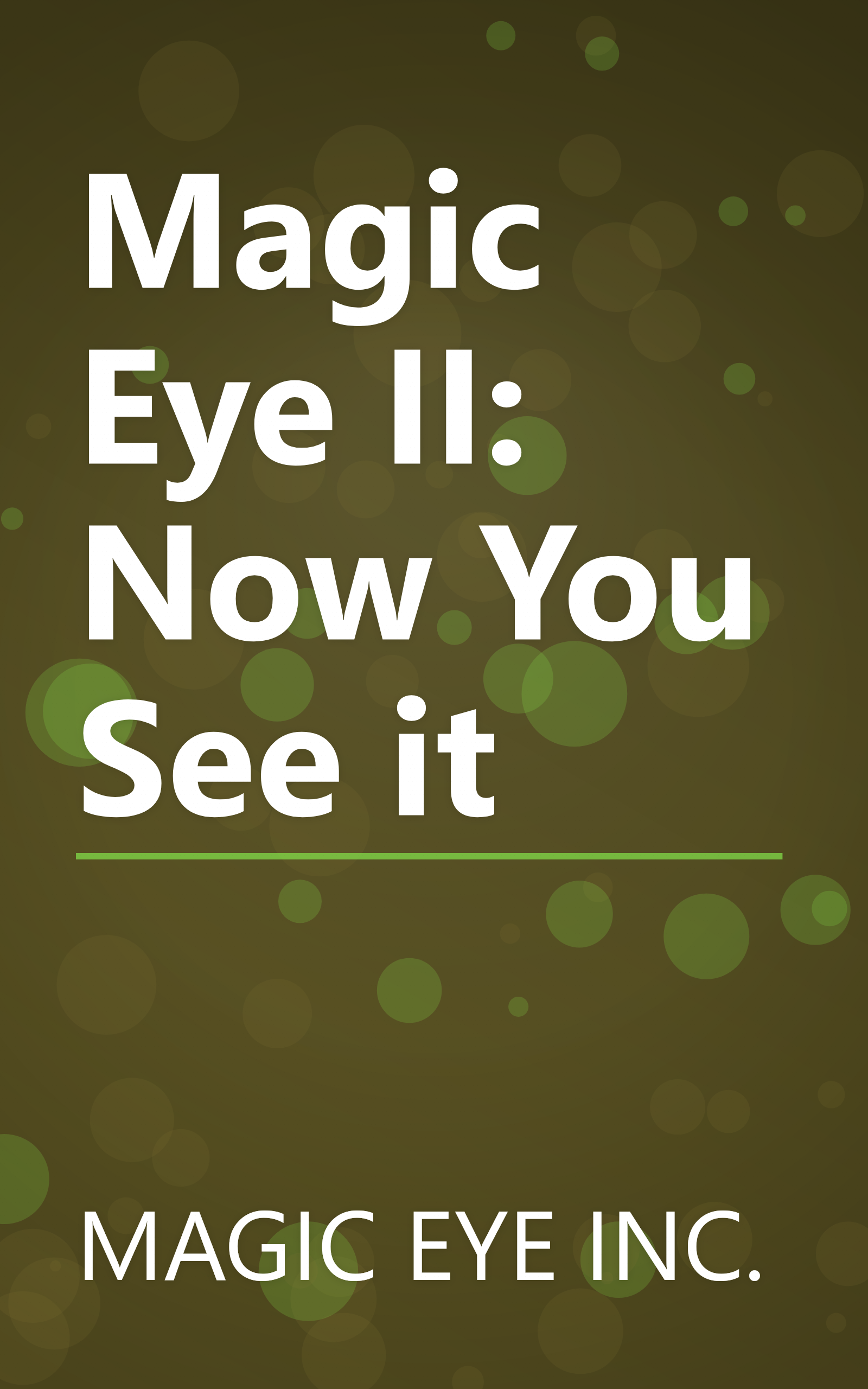 Magic Eye II: Now You See it book cover