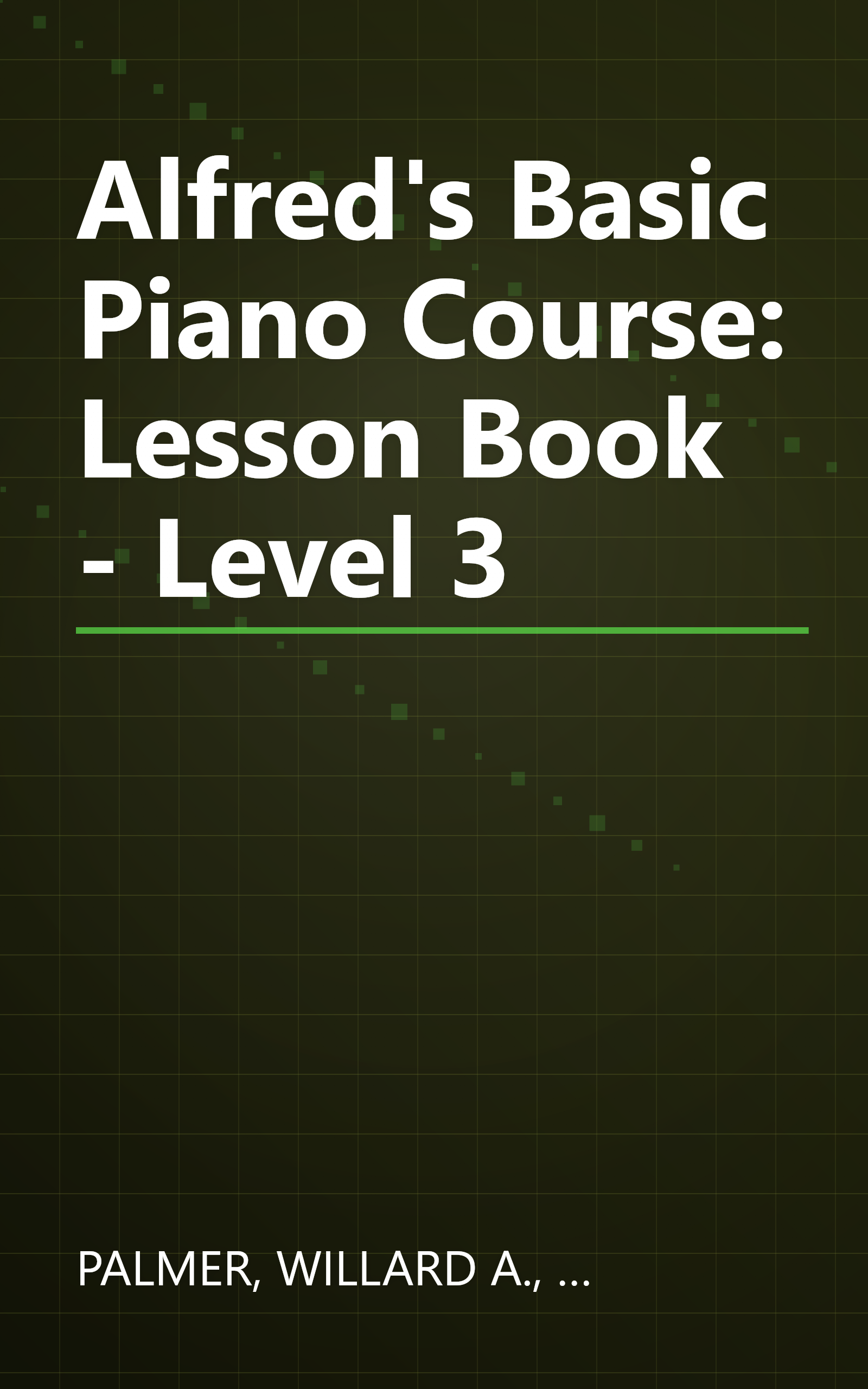 Alfred's Basic Piano Course: Lesson Book - Level 3 book cover