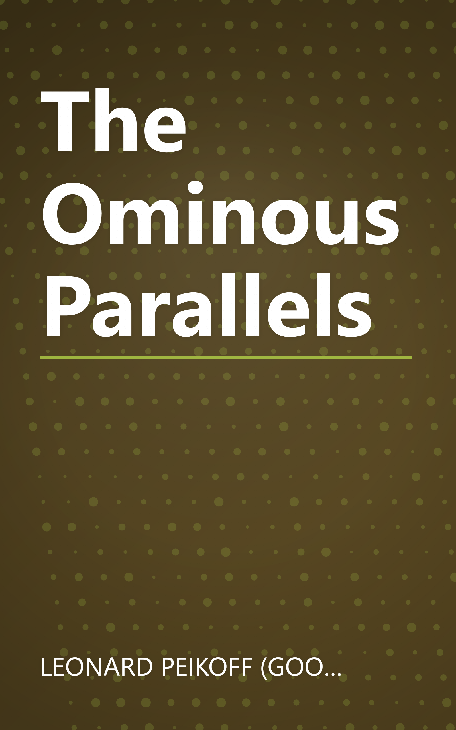 The Ominous Parallels book cover