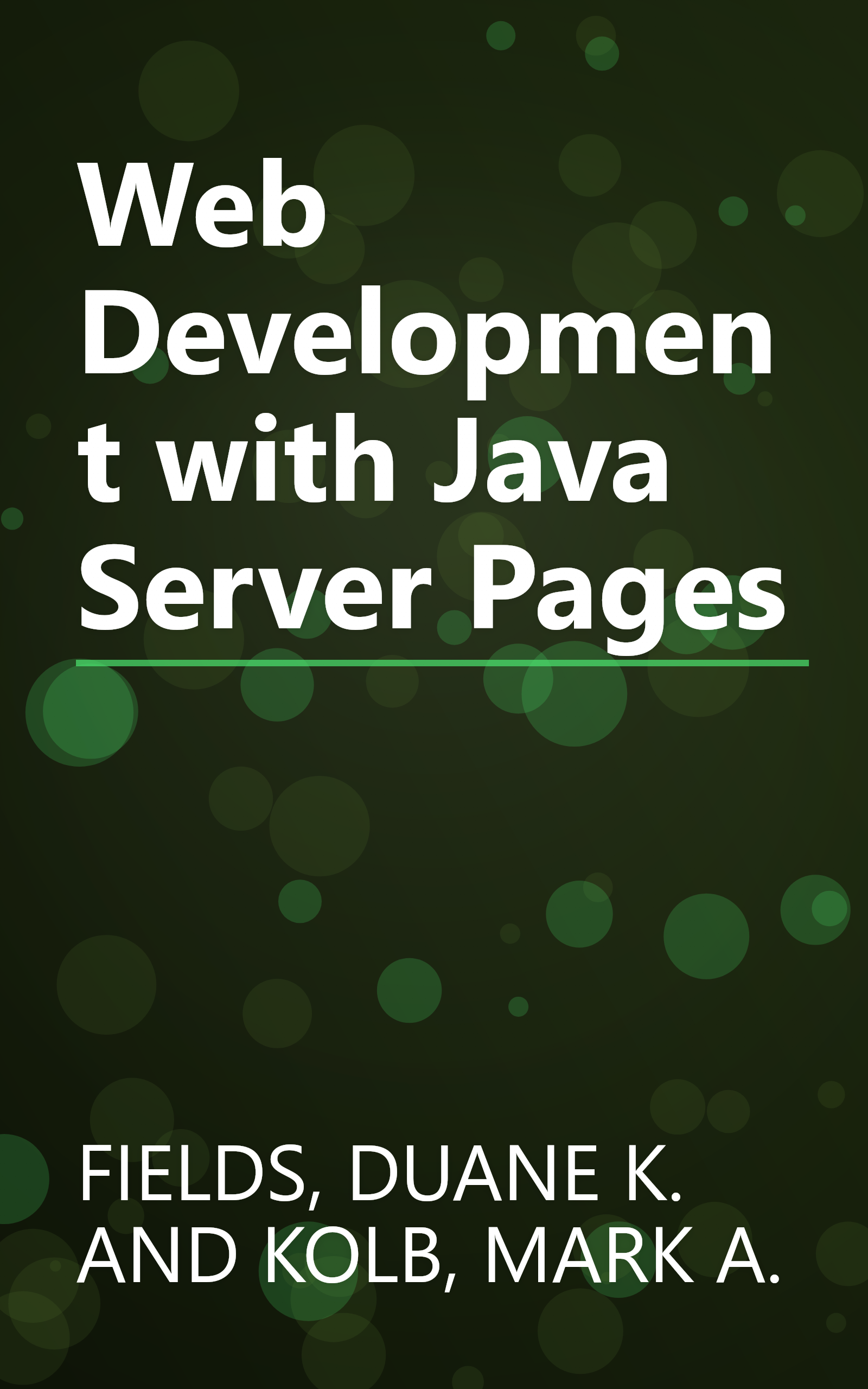 Web Development with Java Server Pages book cover