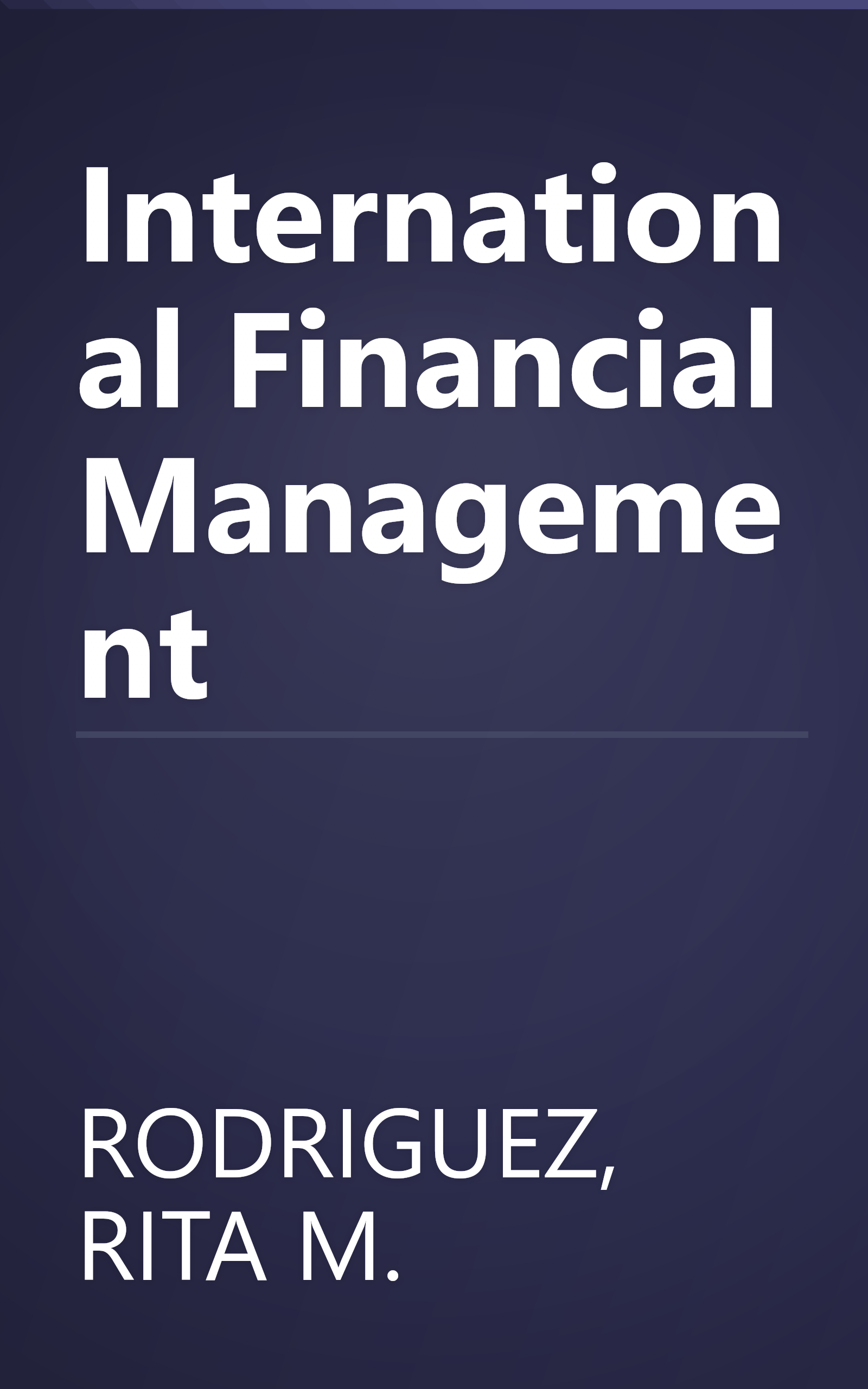 International Financial Management book cover