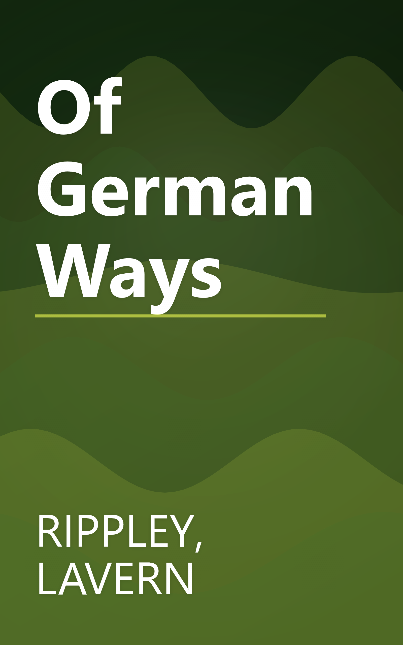 Of German Ways book cover