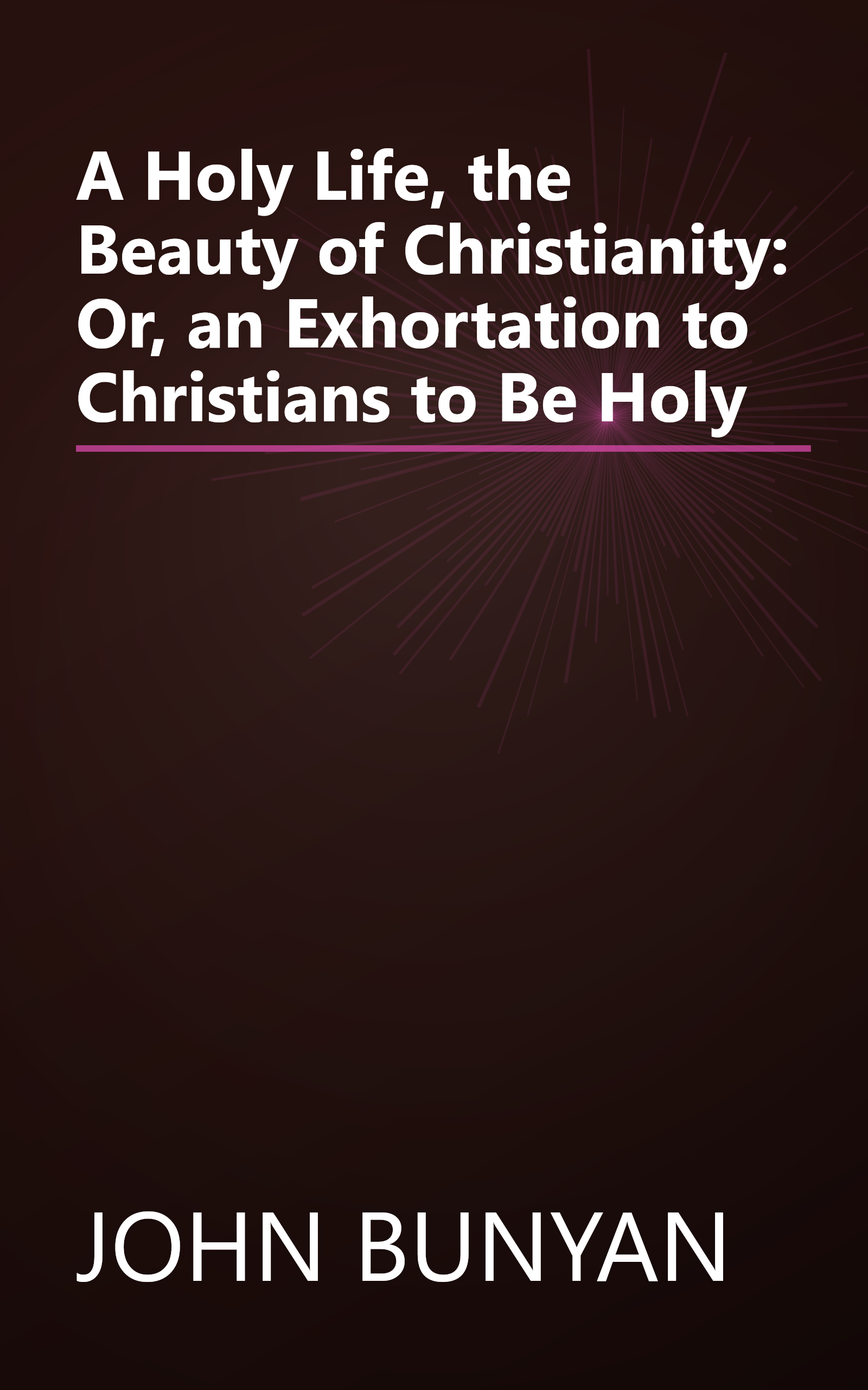 A Holy Life, the Beauty of Christianity: Or, an Exhortation to Christians to Be Holy book cover