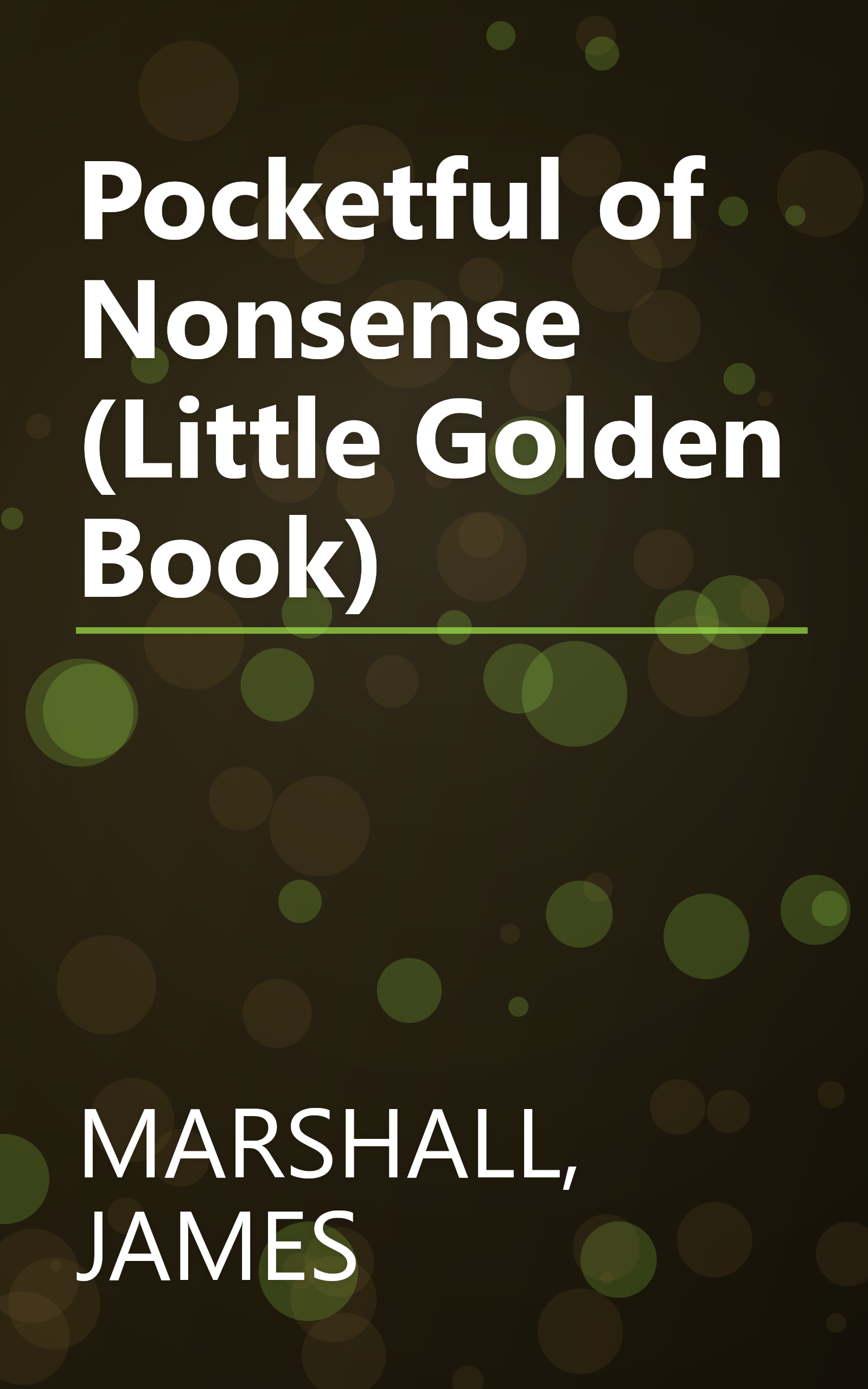 Pocketful of Nonsense (Little Golden Book) book cover
