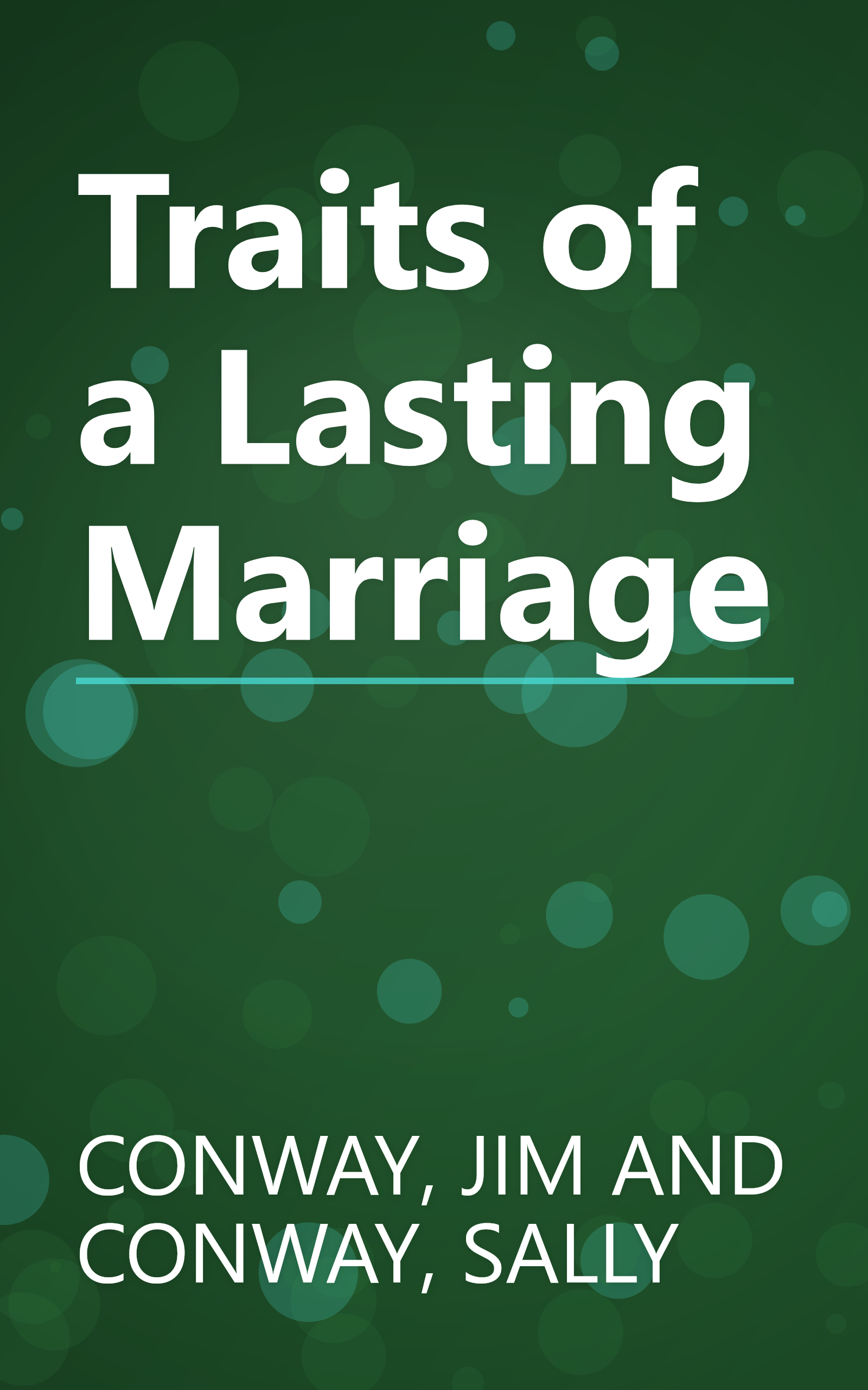 Traits of a Lasting Marriage book cover