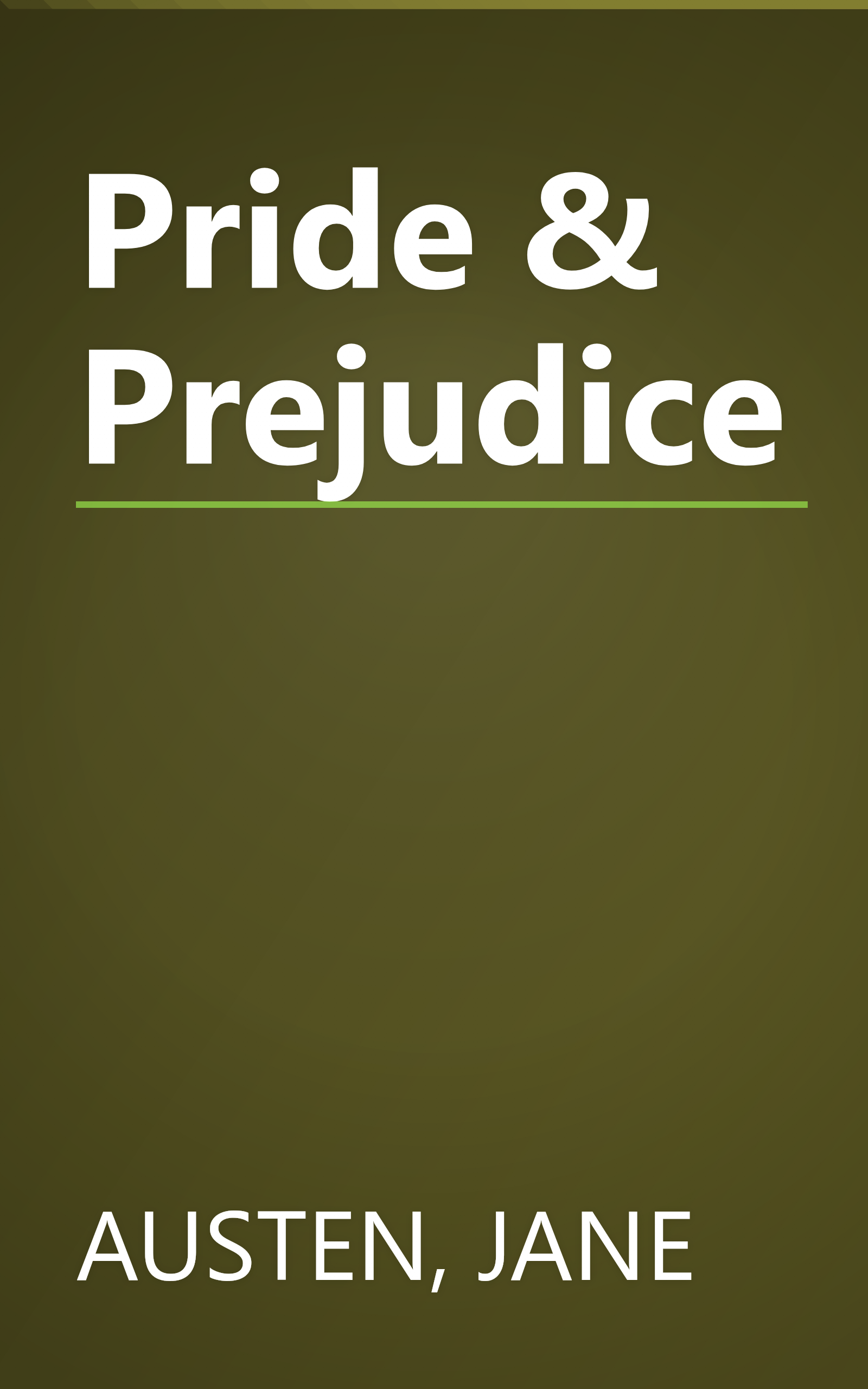 Pride & Prejudice book cover