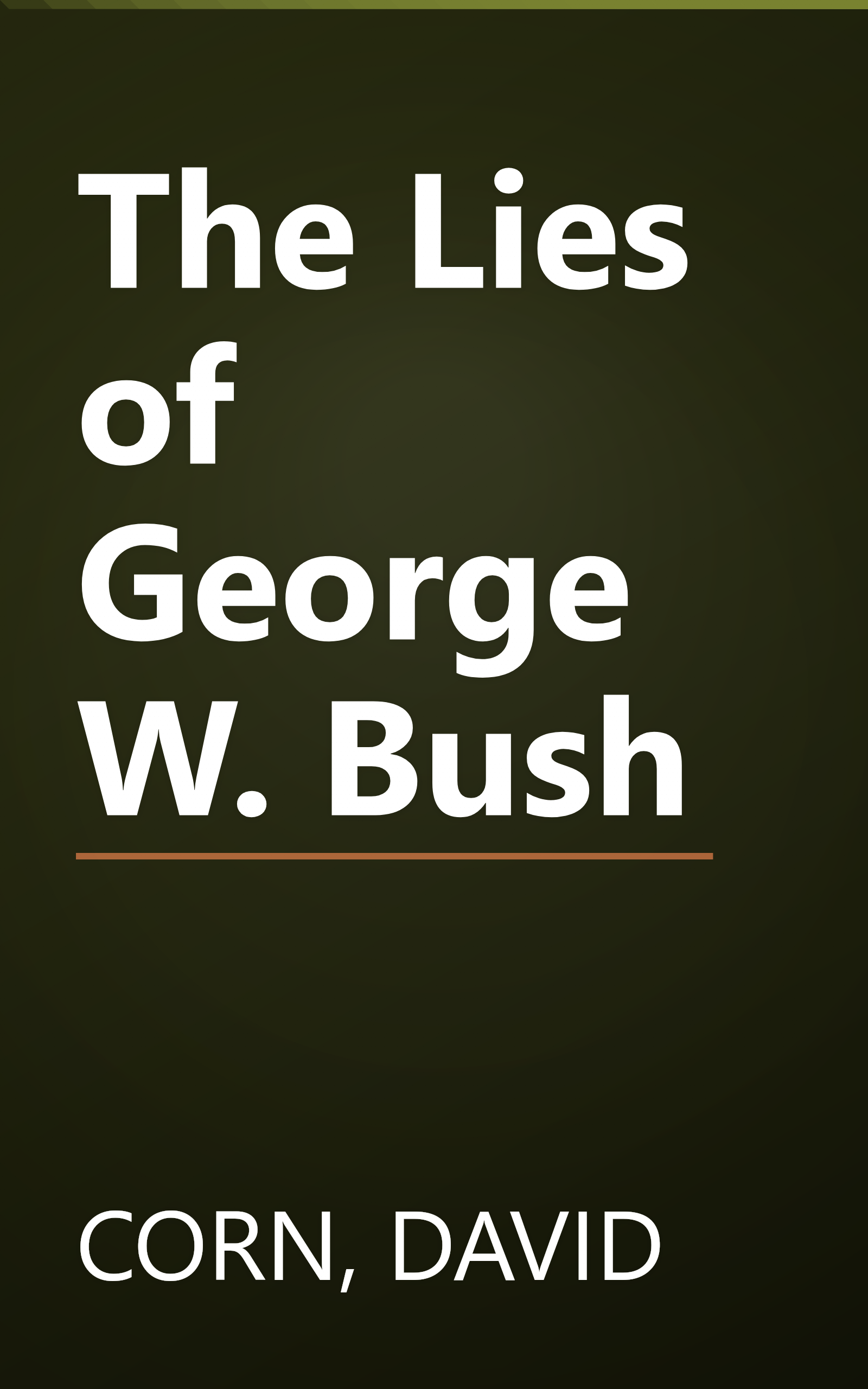 The Lies of George W. Bush book cover