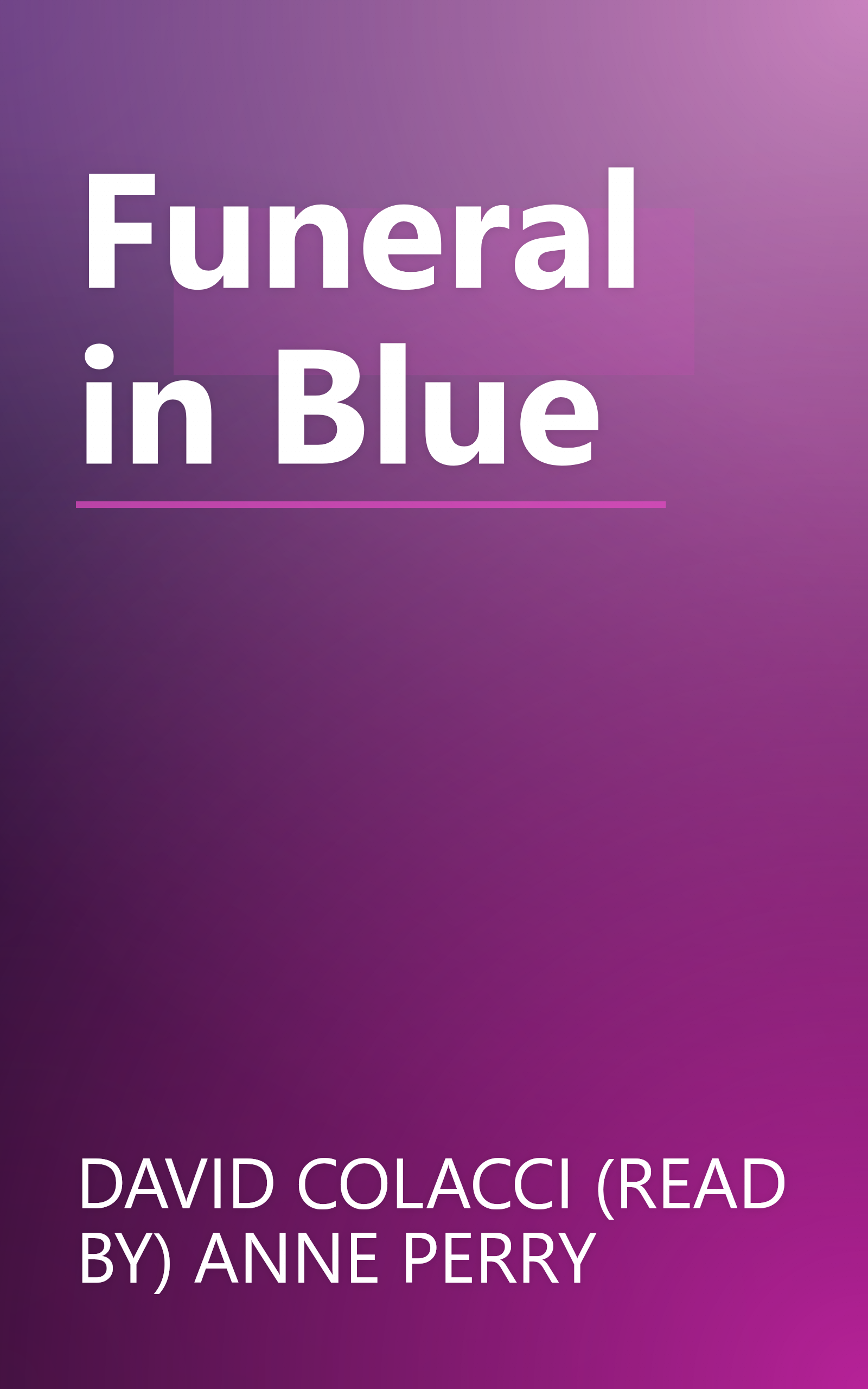 Funeral in Blue book cover