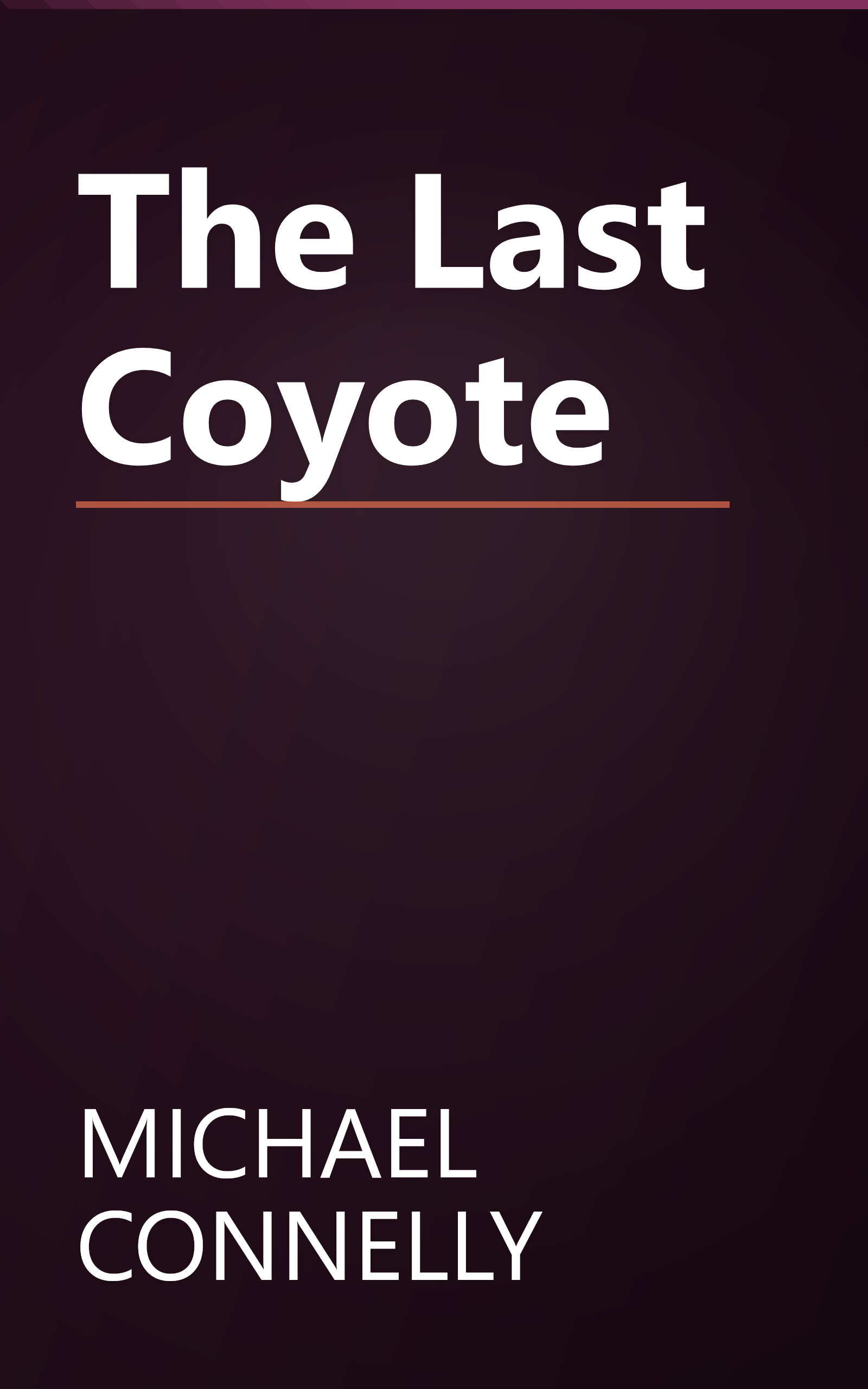 The Last Coyote book cover