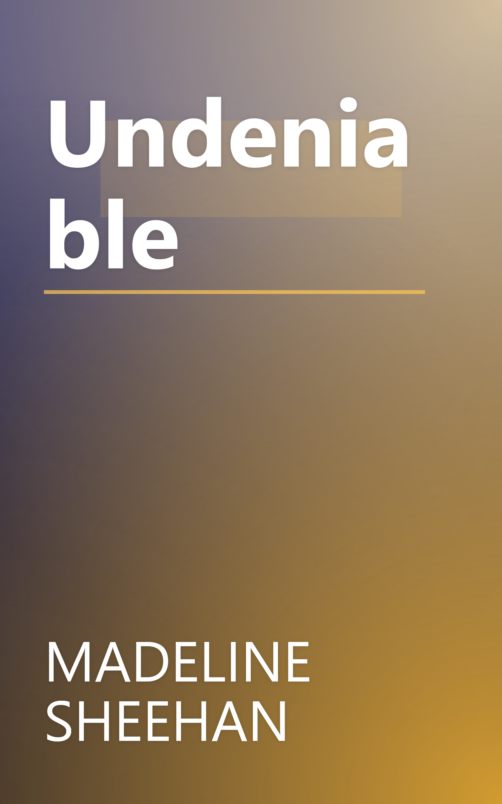 Undeniable book cover