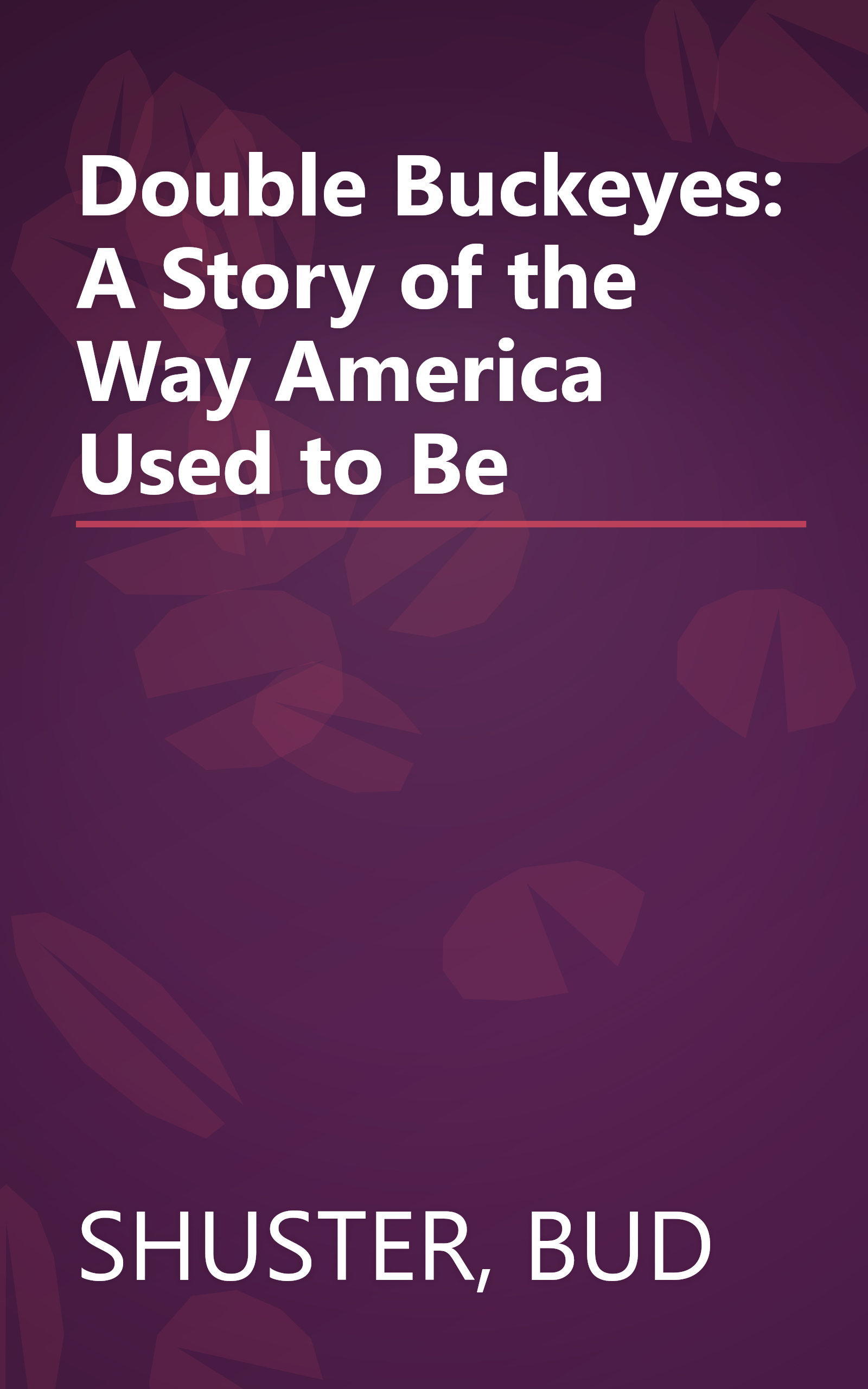 Double Buckeyes: A Story of the Way America Used to Be book cover