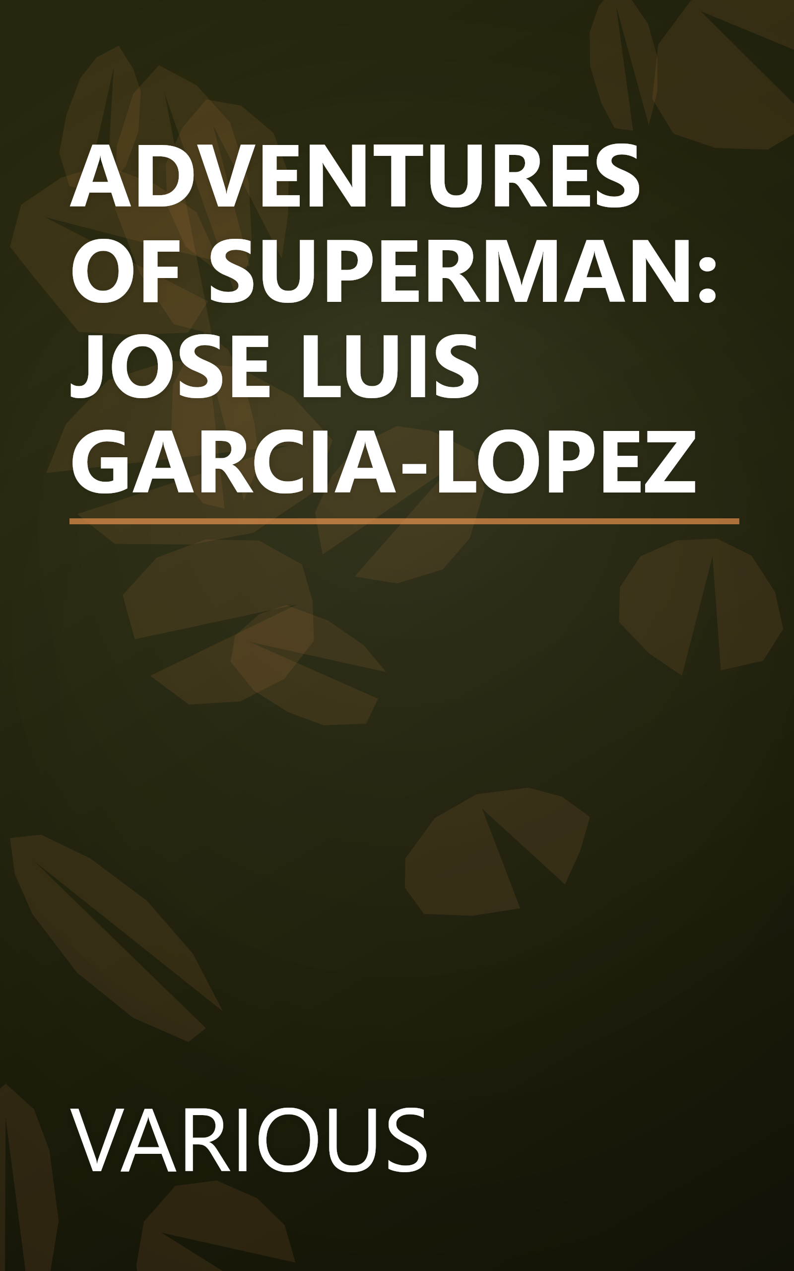 ADVENTURES OF SUPERMAN: JOSE LUIS GARCIA-LOPEZ book cover