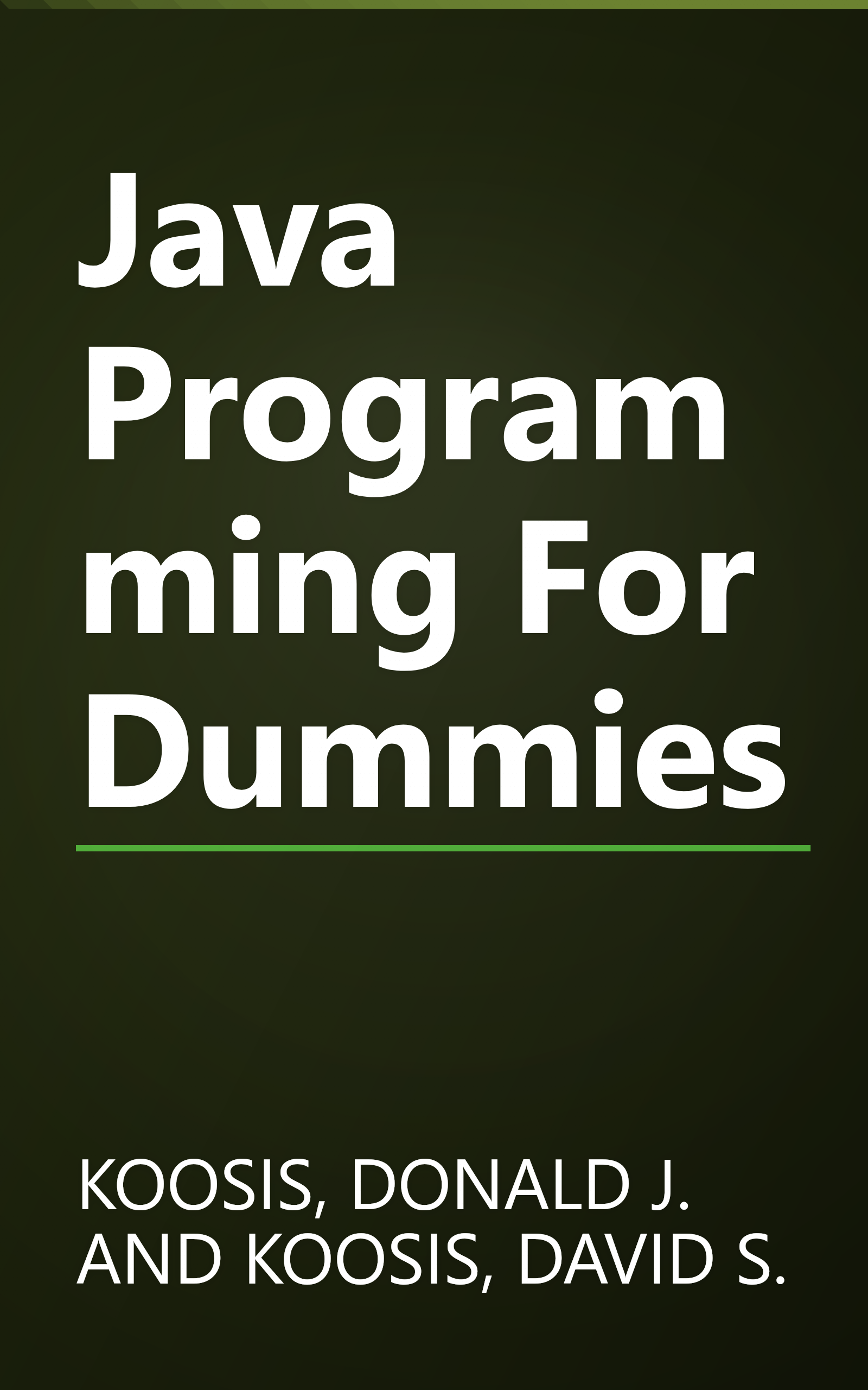 Java Programming For Dummies book cover