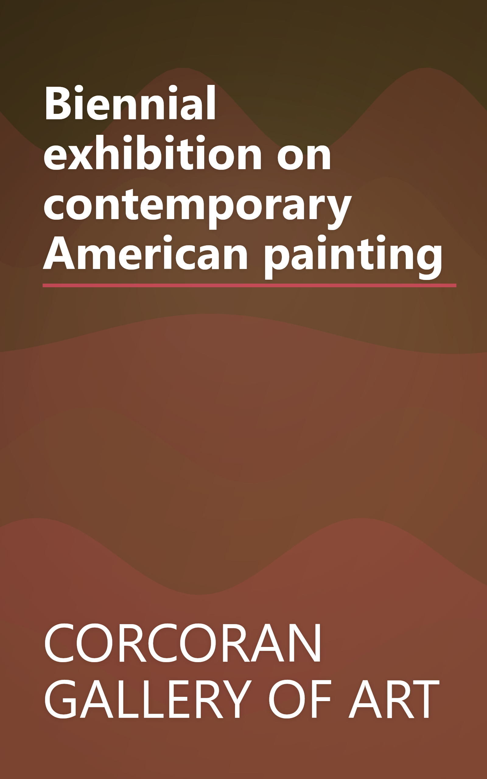 Biennial exhibition on contemporary American painting book cover