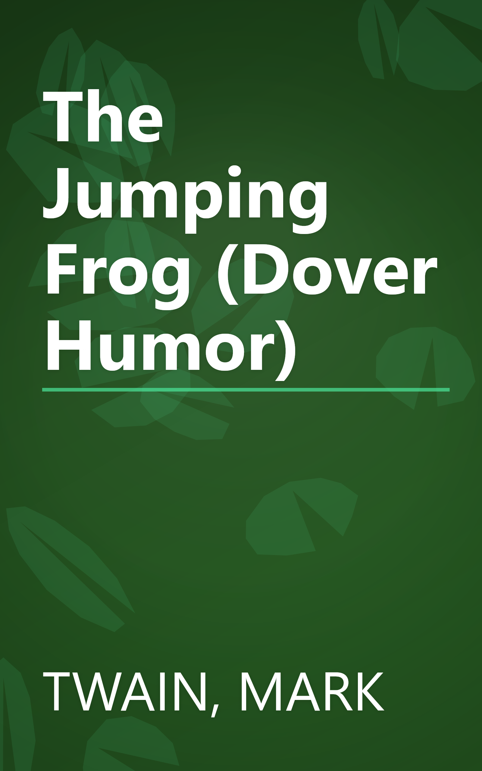 The Jumping Frog (Dover Humor) book cover