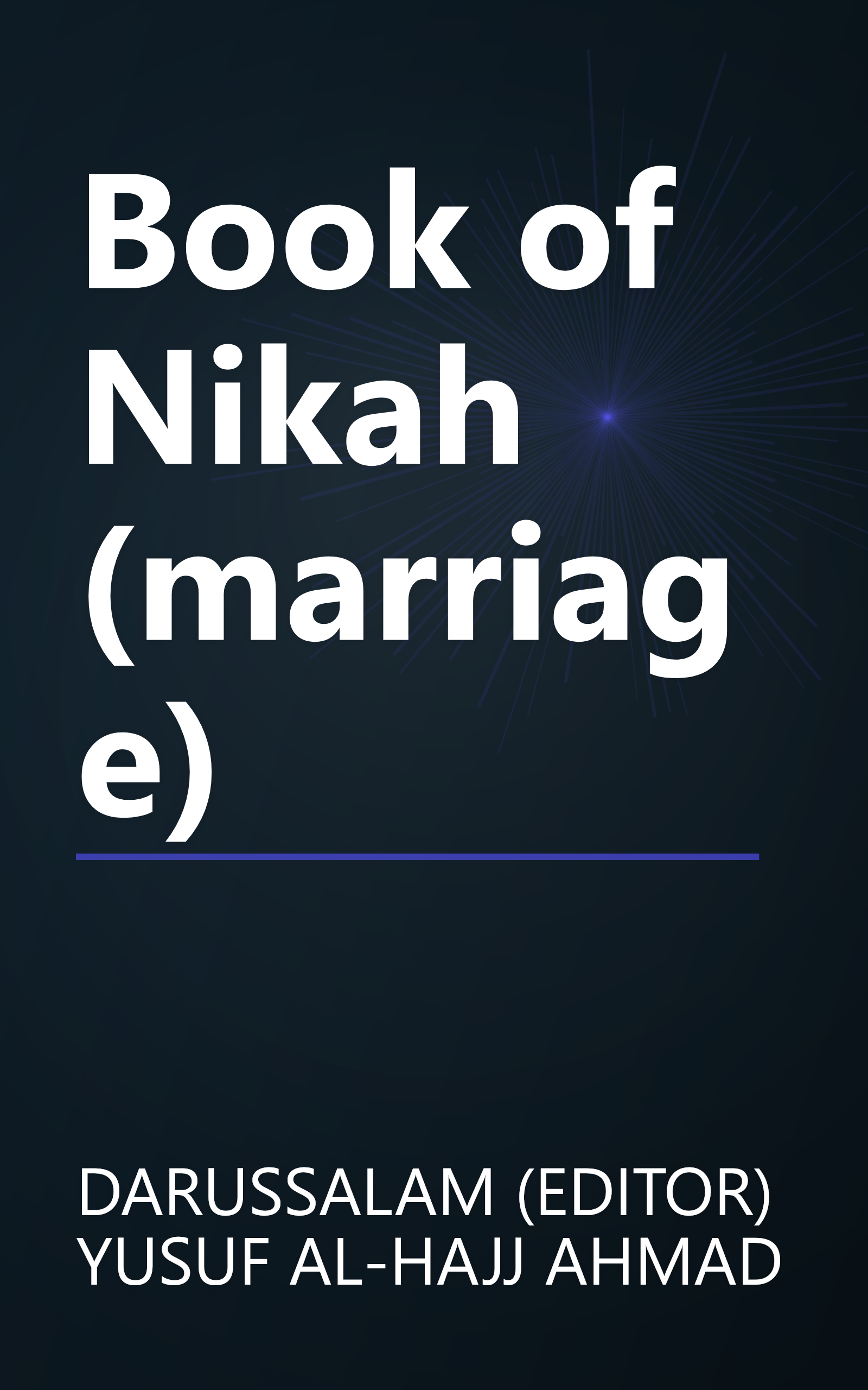 Book of Nikah (marriage) book cover