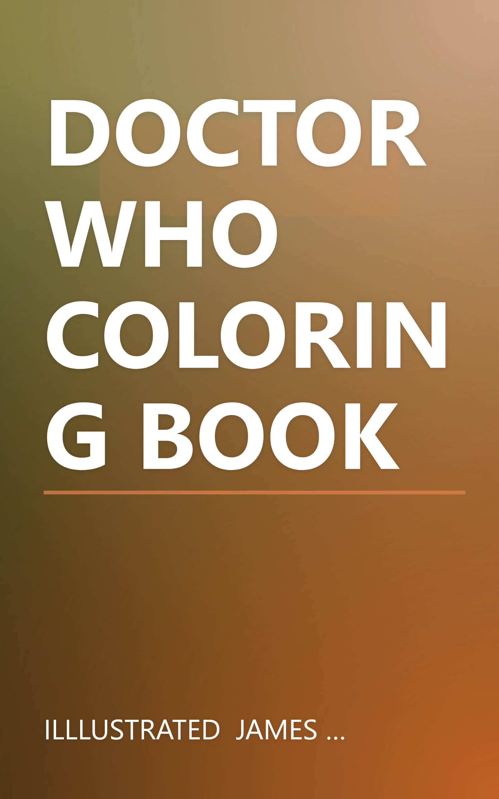 DOCTOR WHO COLORING BOOK book cover