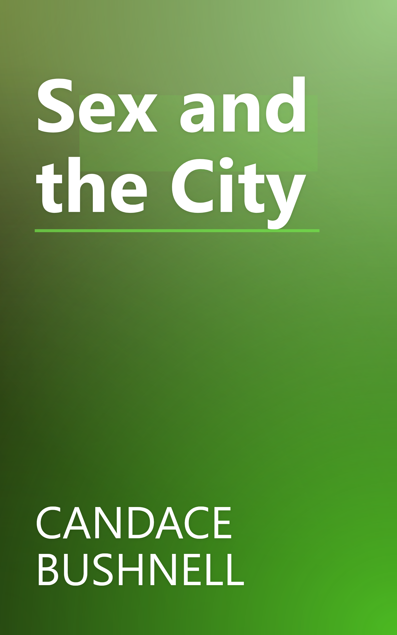 Sex and the City book cover