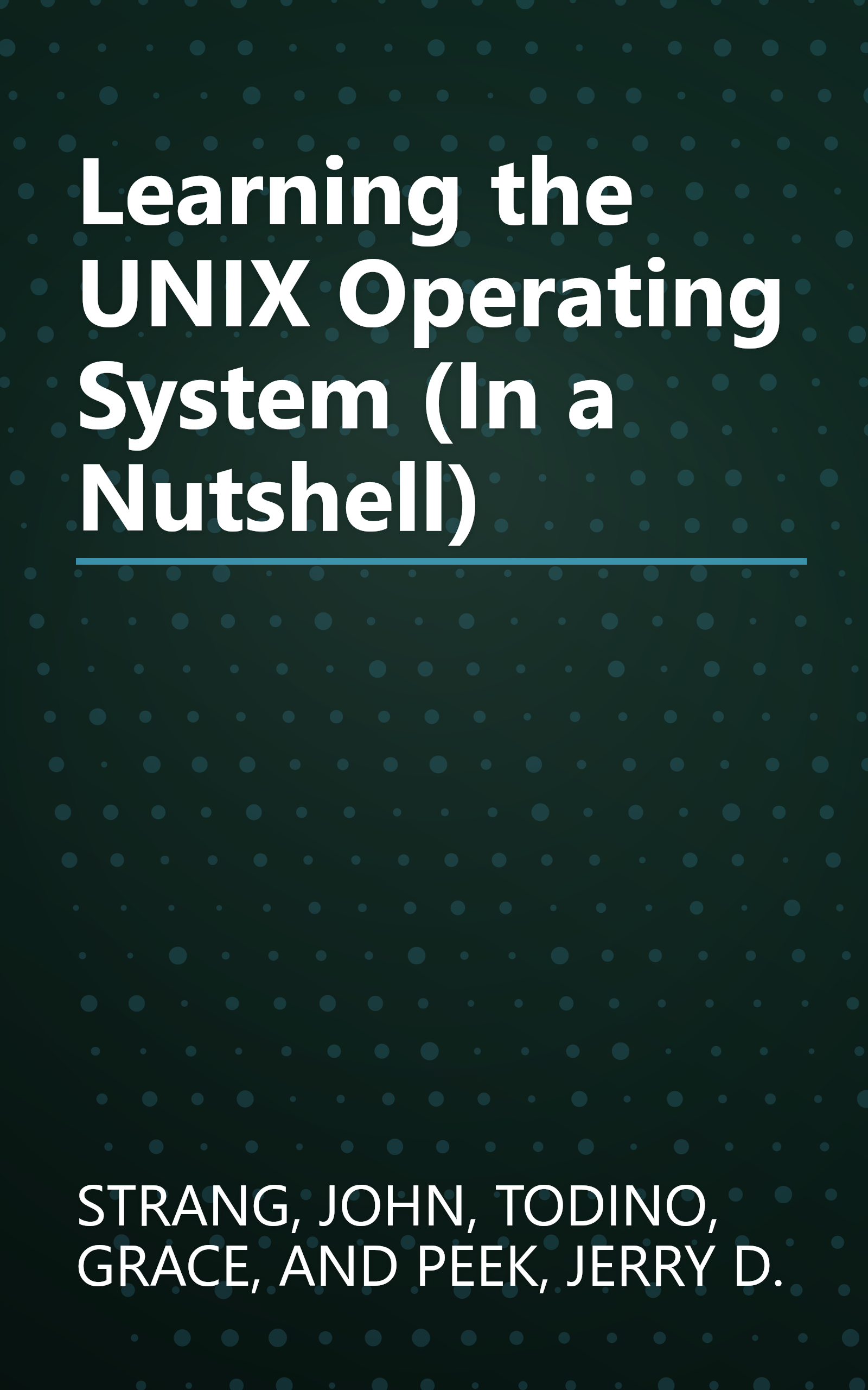 Learning the UNIX Operating System (In a Nutshell) book cover