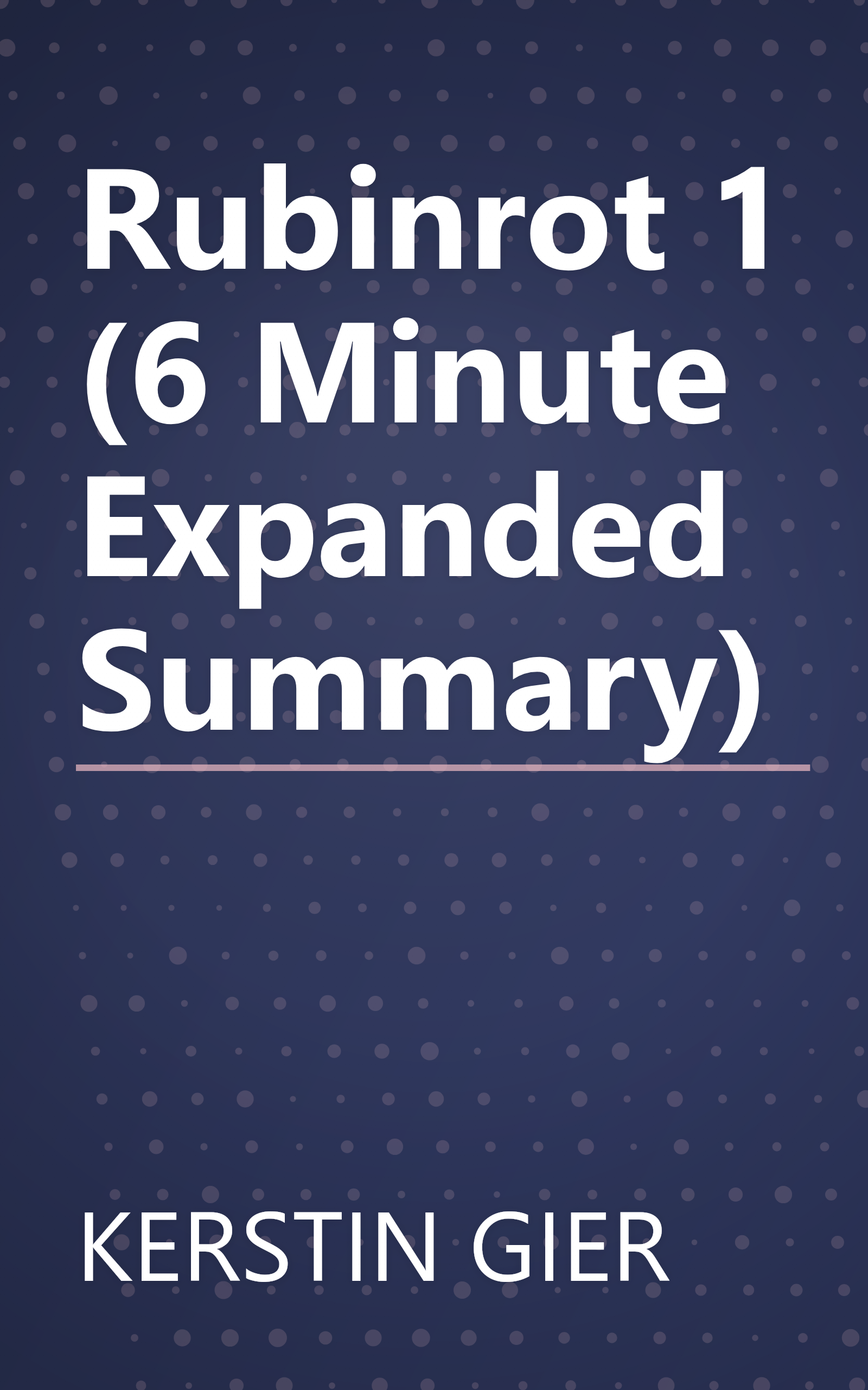 Rubinrot 1 (6 Minute   Expanded Summary) book cover