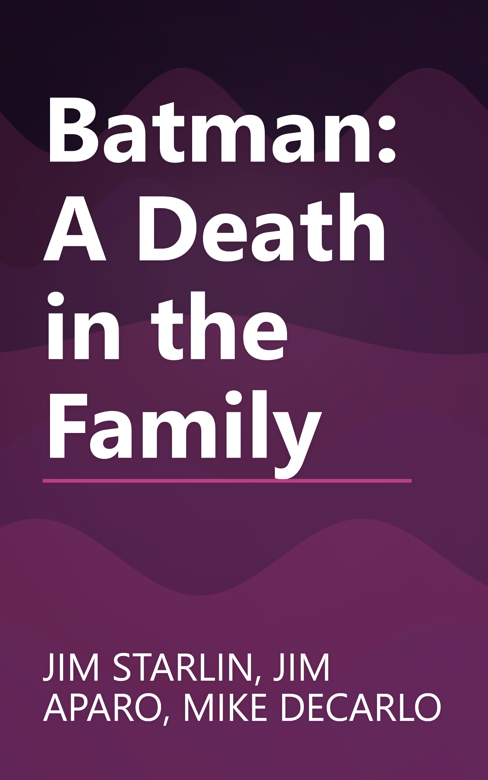 Batman: A Death in the Family book cover