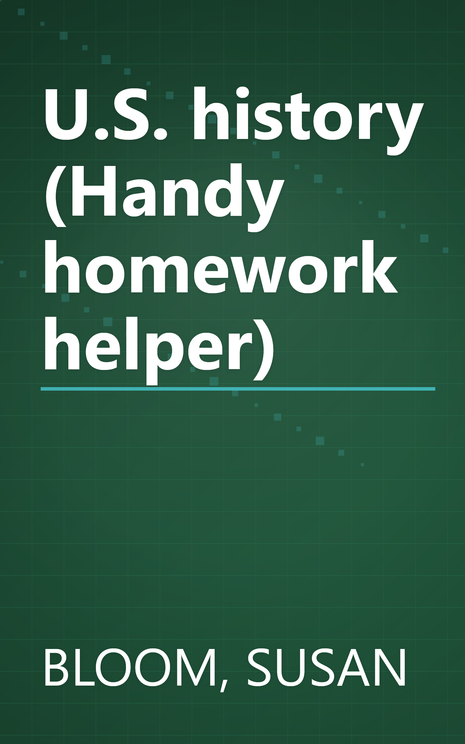 U.S. history (Handy homework helper) book cover