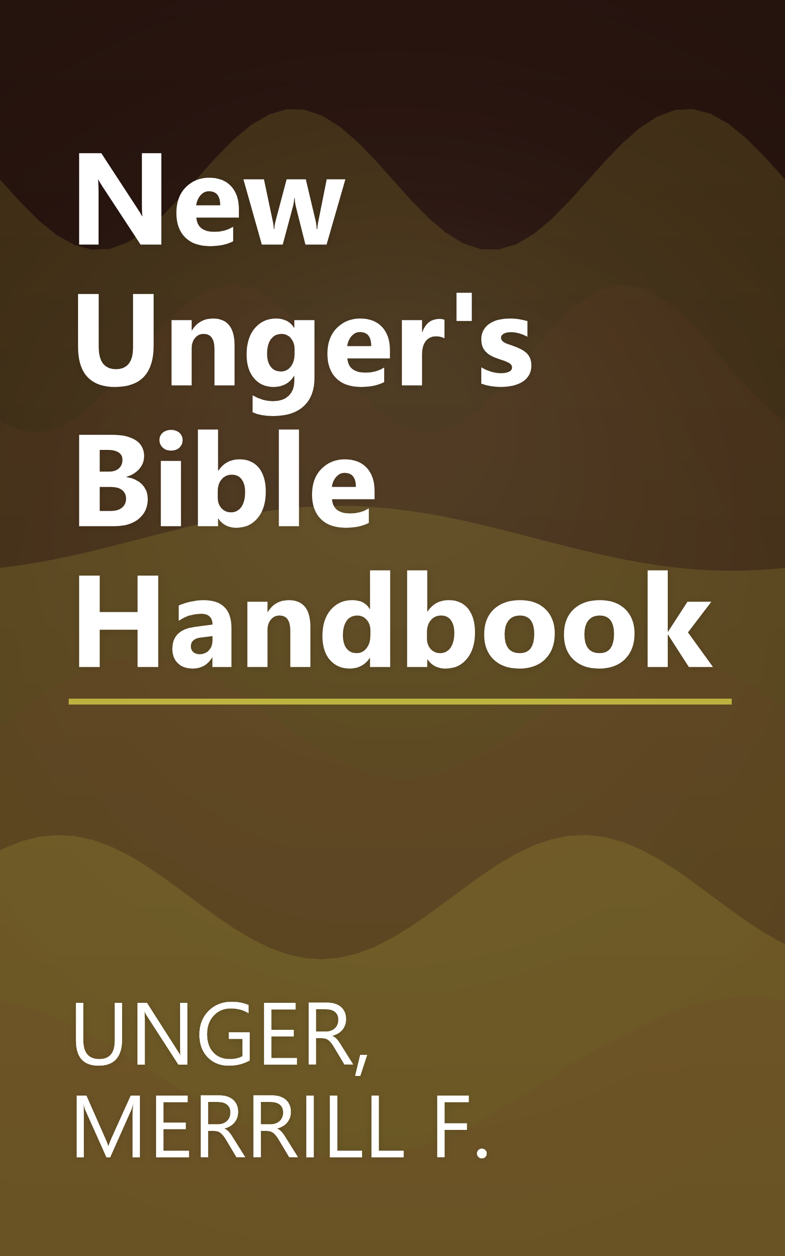 New Unger's Bible Handbook book cover