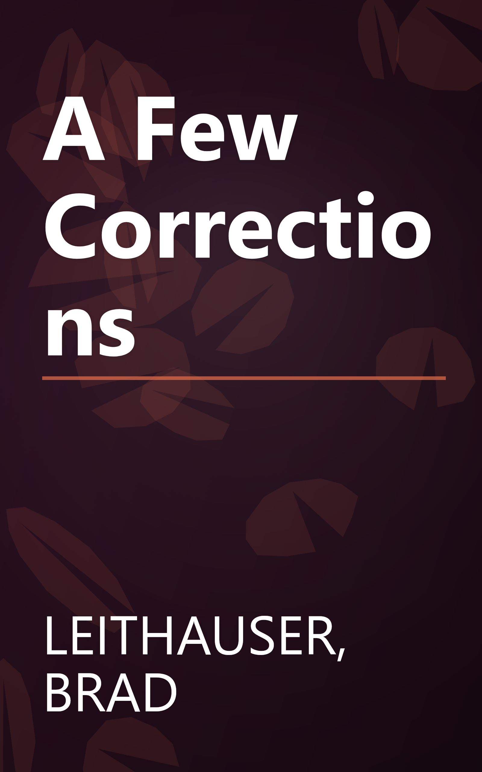 A Few Corrections book cover