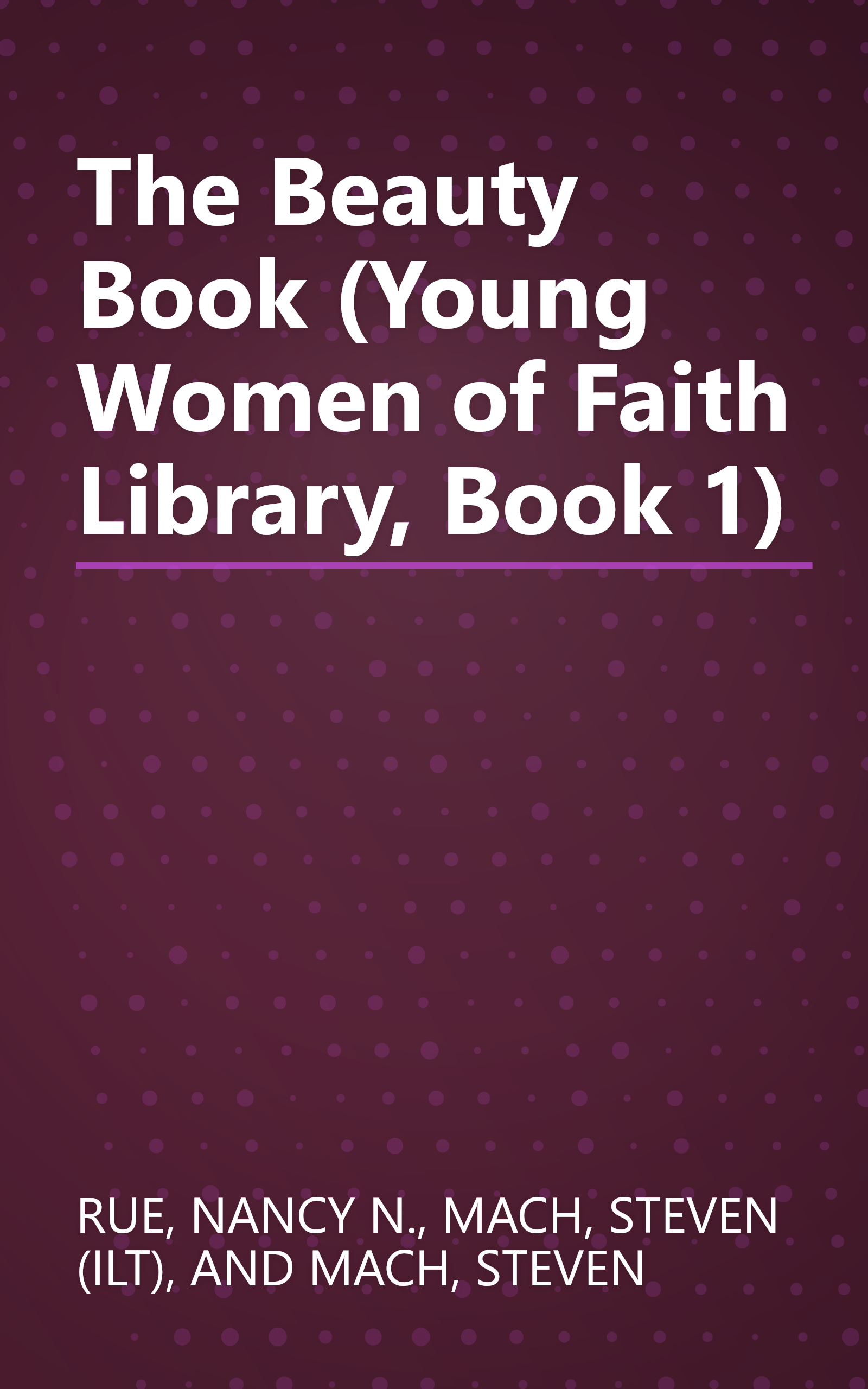 The Beauty Book (Young Women of Faith Library, Book 1) book cover