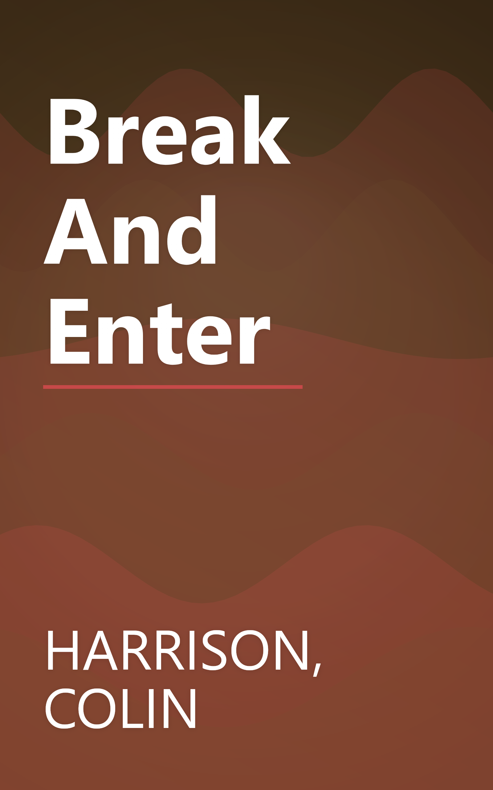Break And Enter book cover