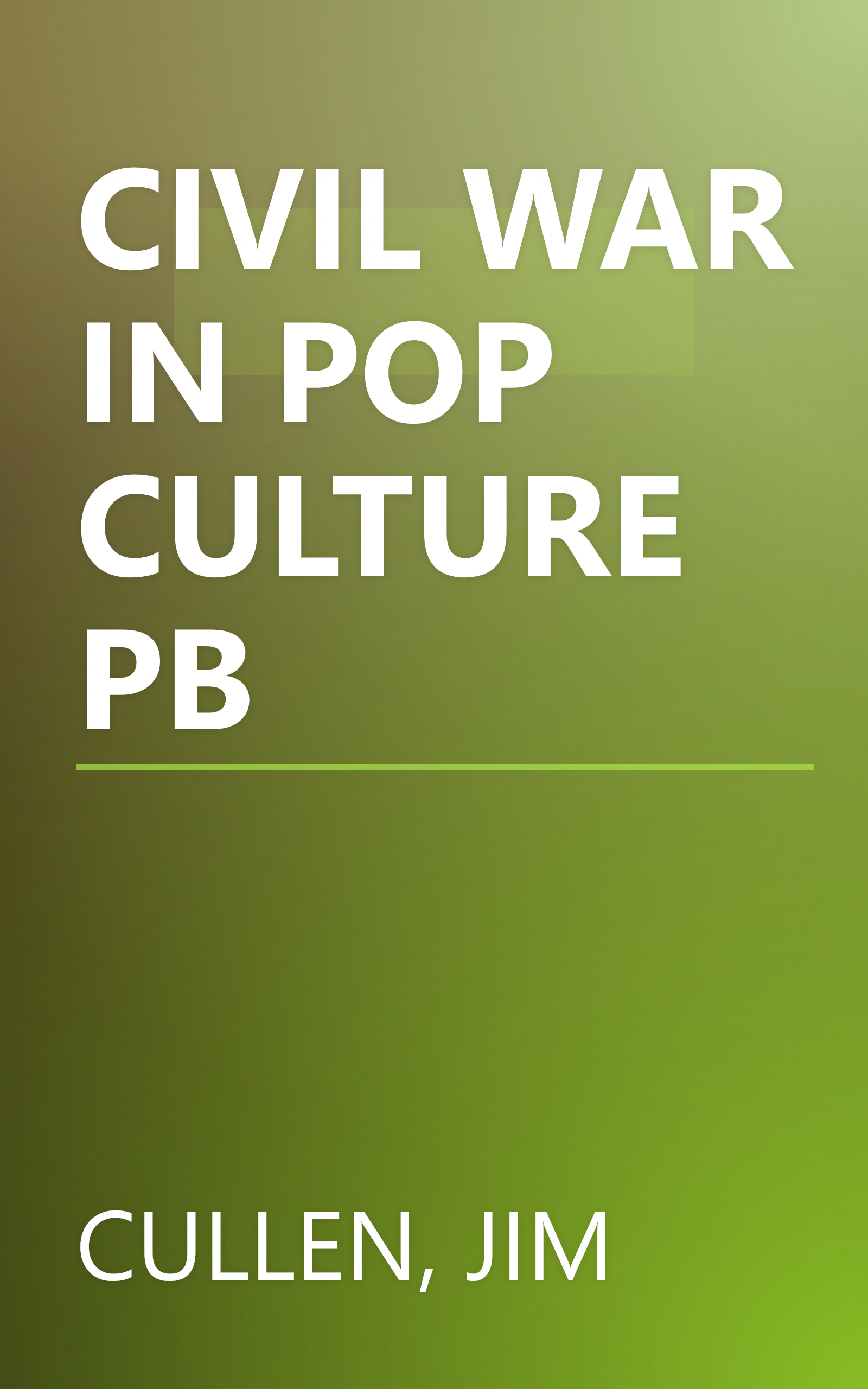 CIVIL WAR IN POP CULTURE PB book cover