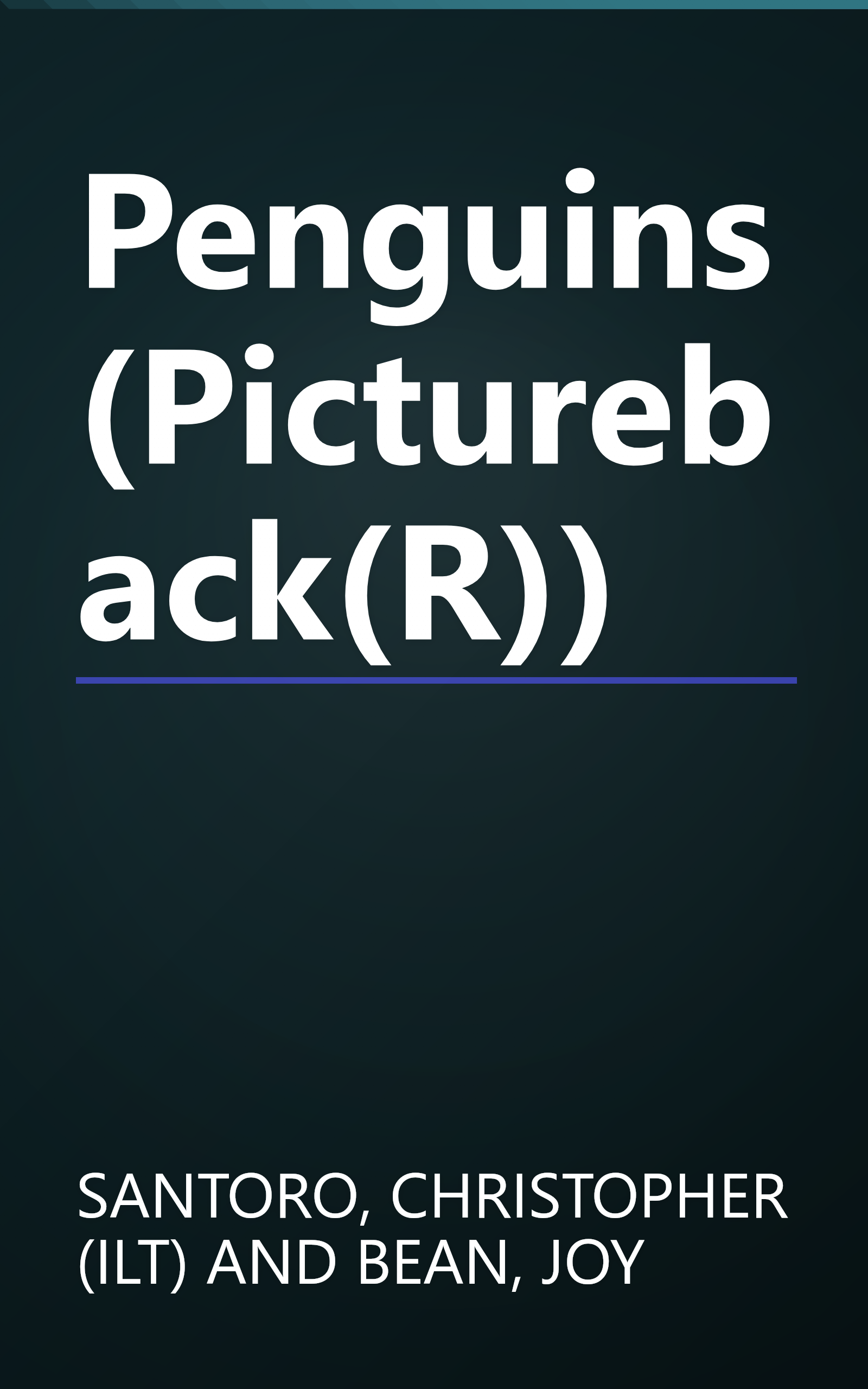 Penguins (Pictureback(R)) book cover