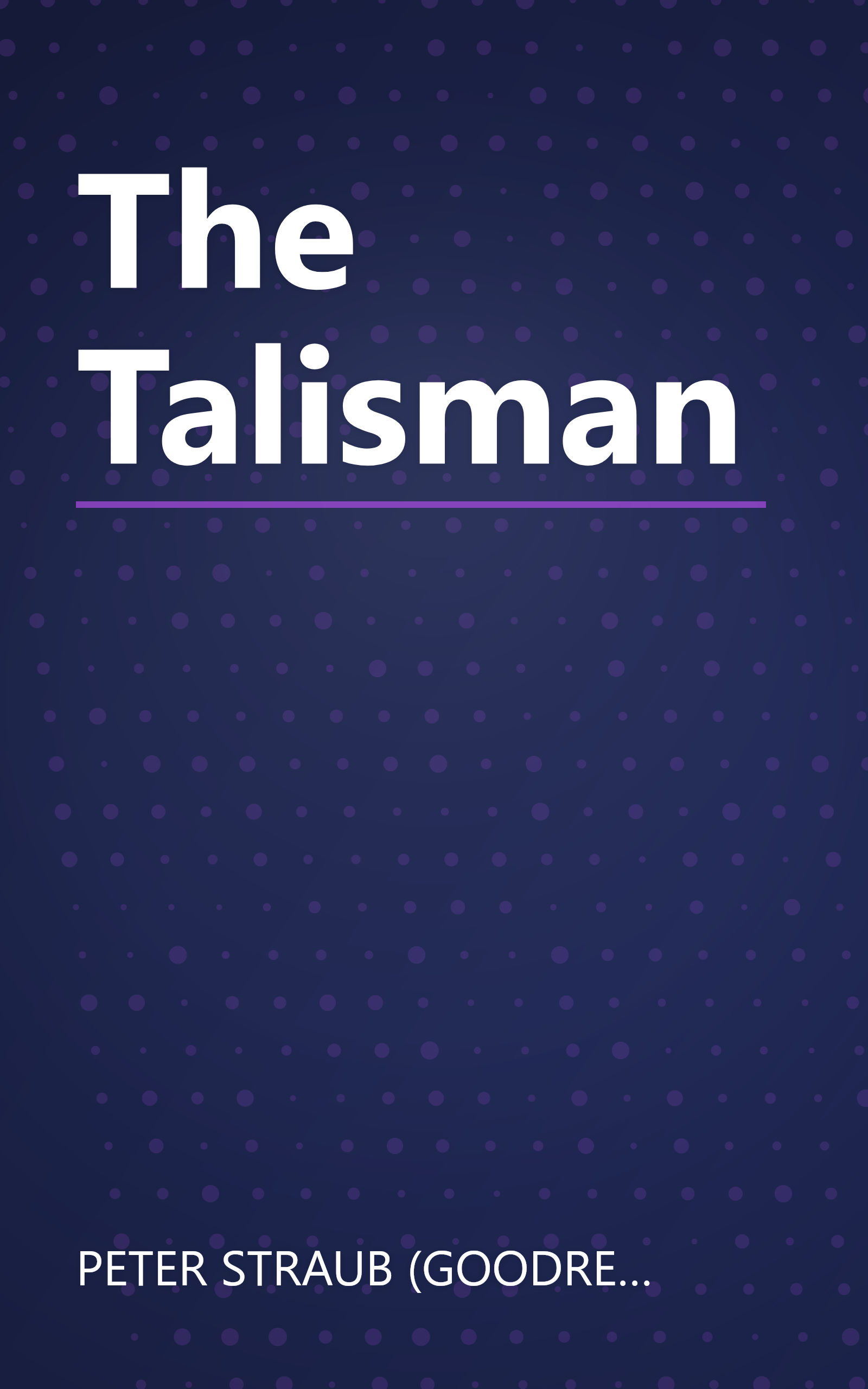 The Talisman book cover