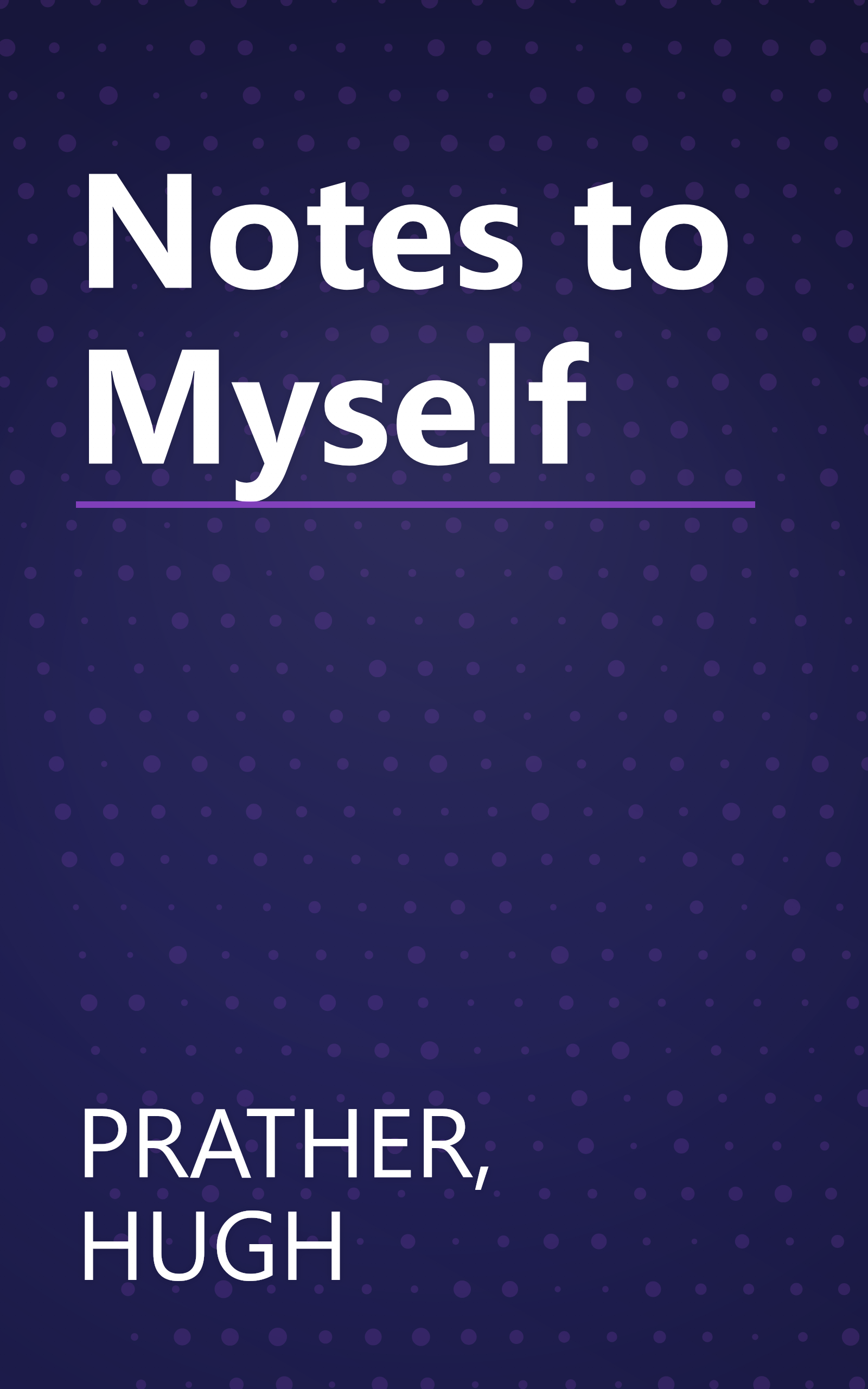 Notes to Myself book cover