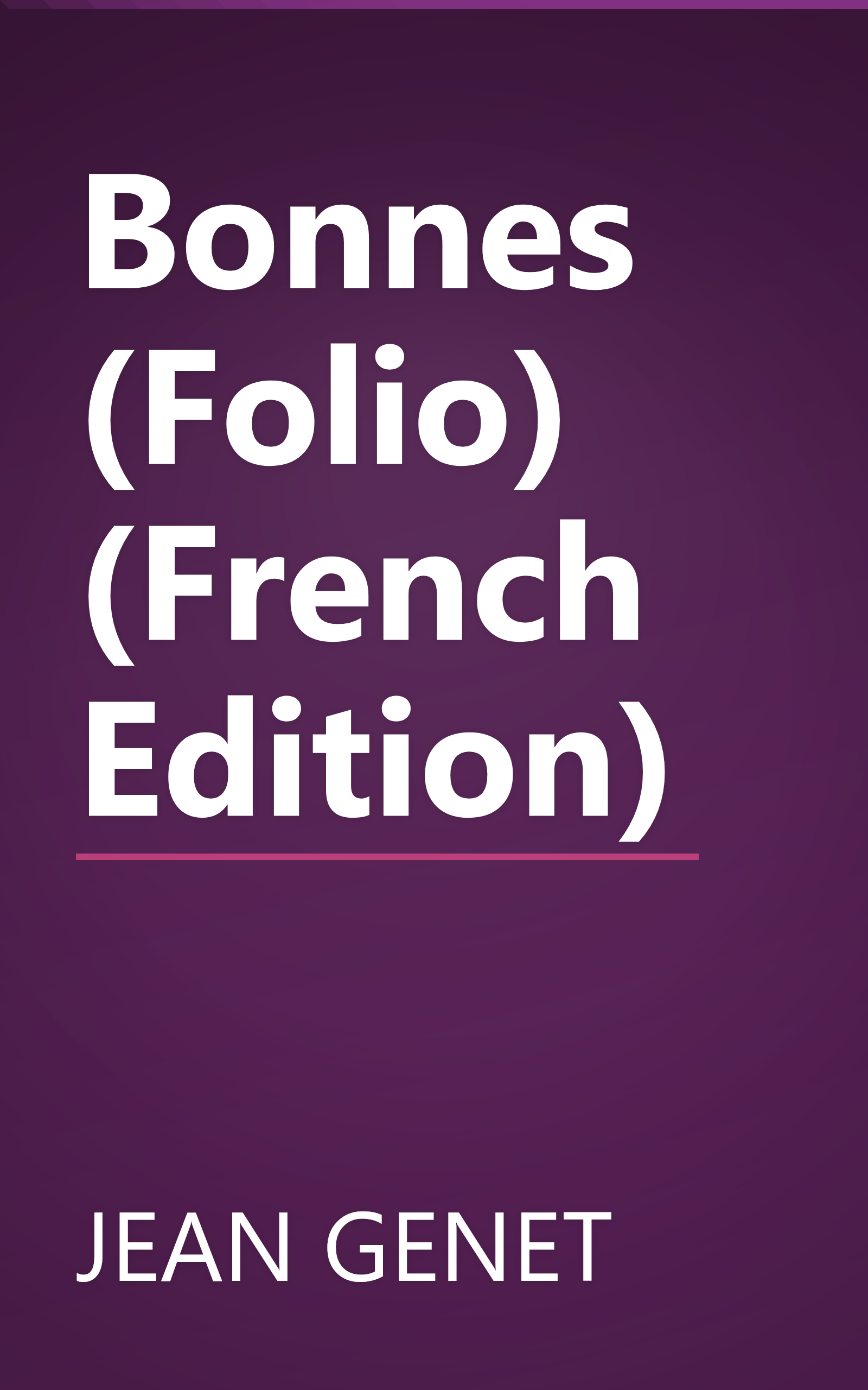 Bonnes (Folio) (French Edition) book cover
