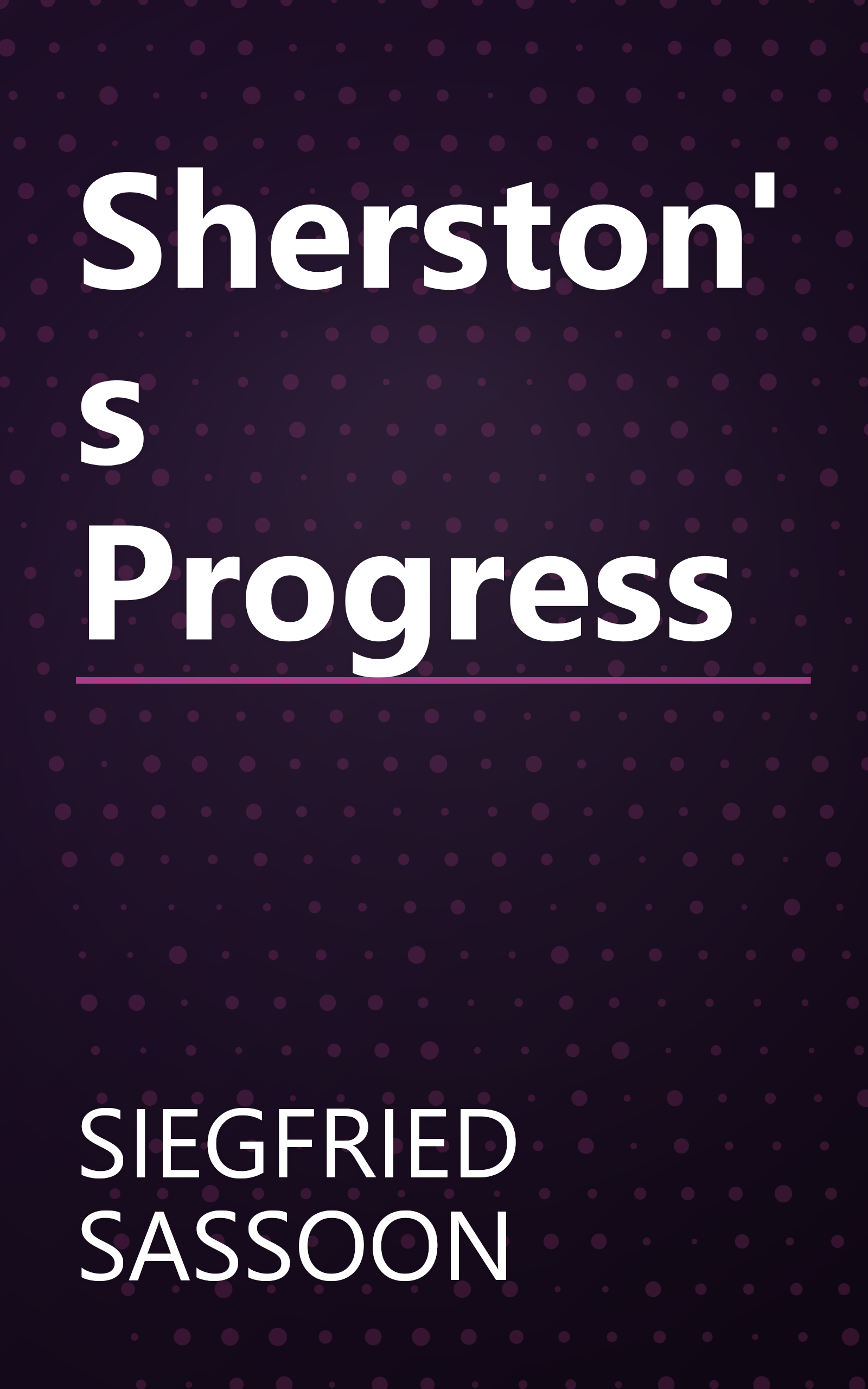 Sherston's Progress book cover