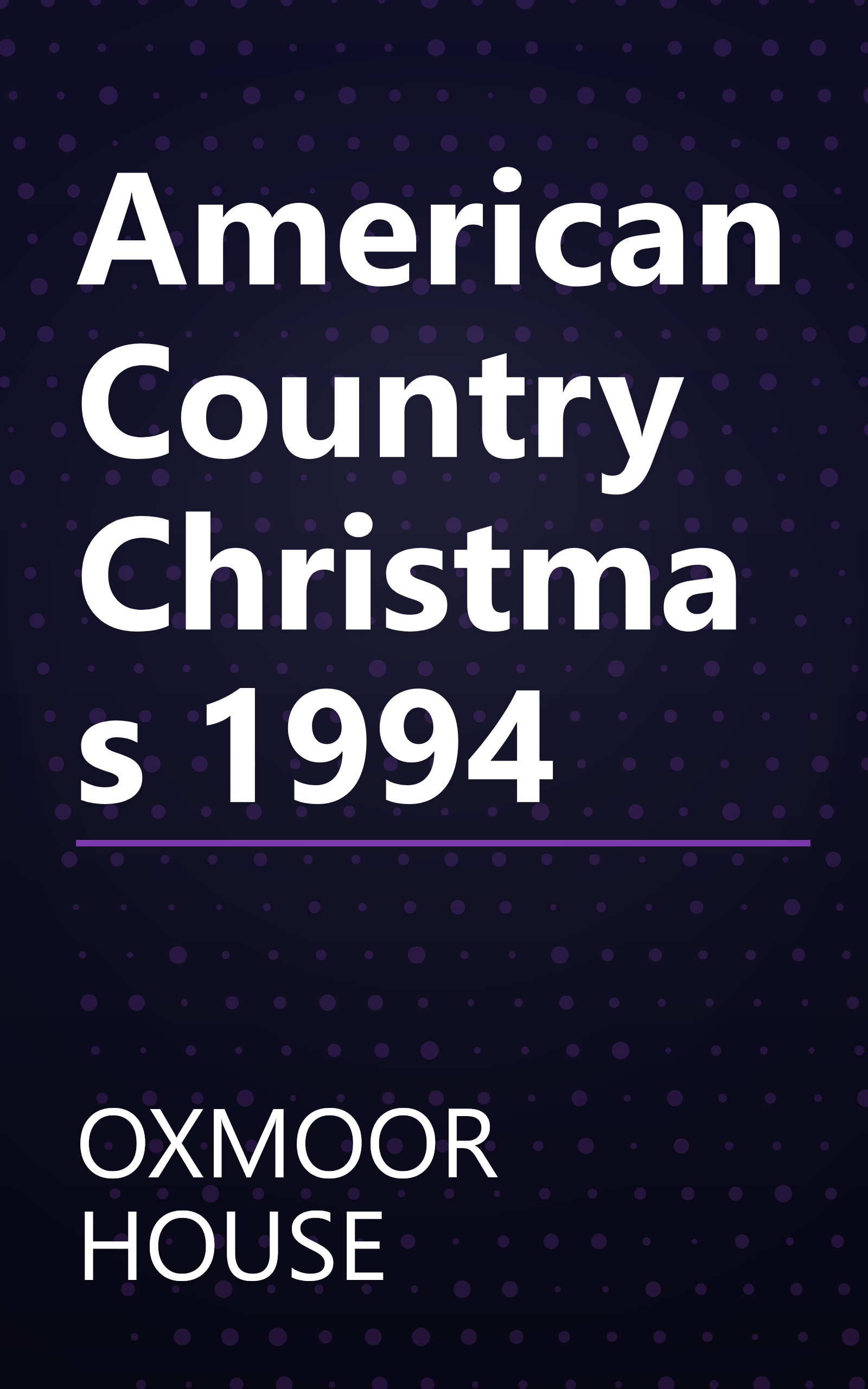 American Country Christmas 1994 book cover