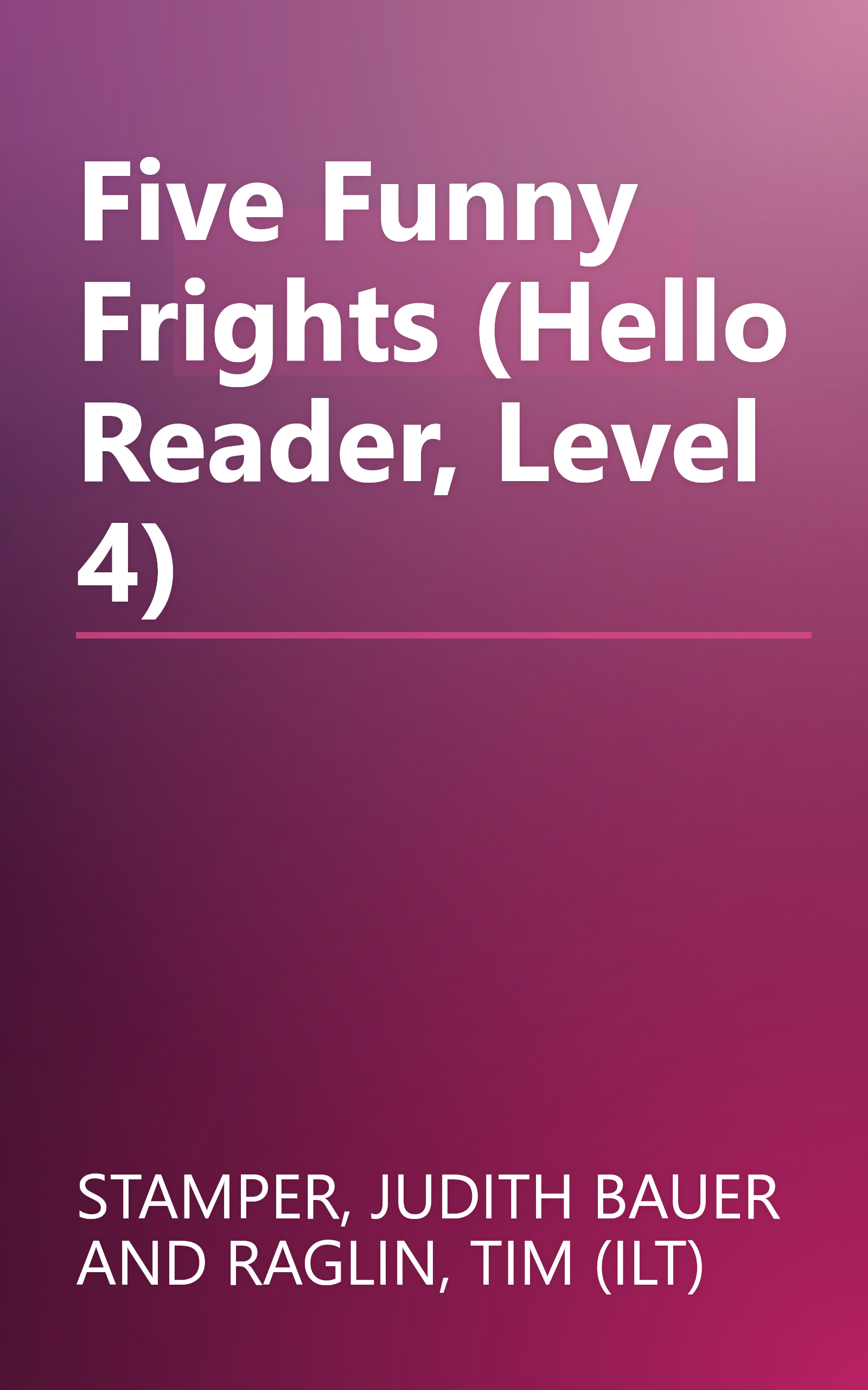 Five Funny Frights (Hello Reader, Level 4) book cover