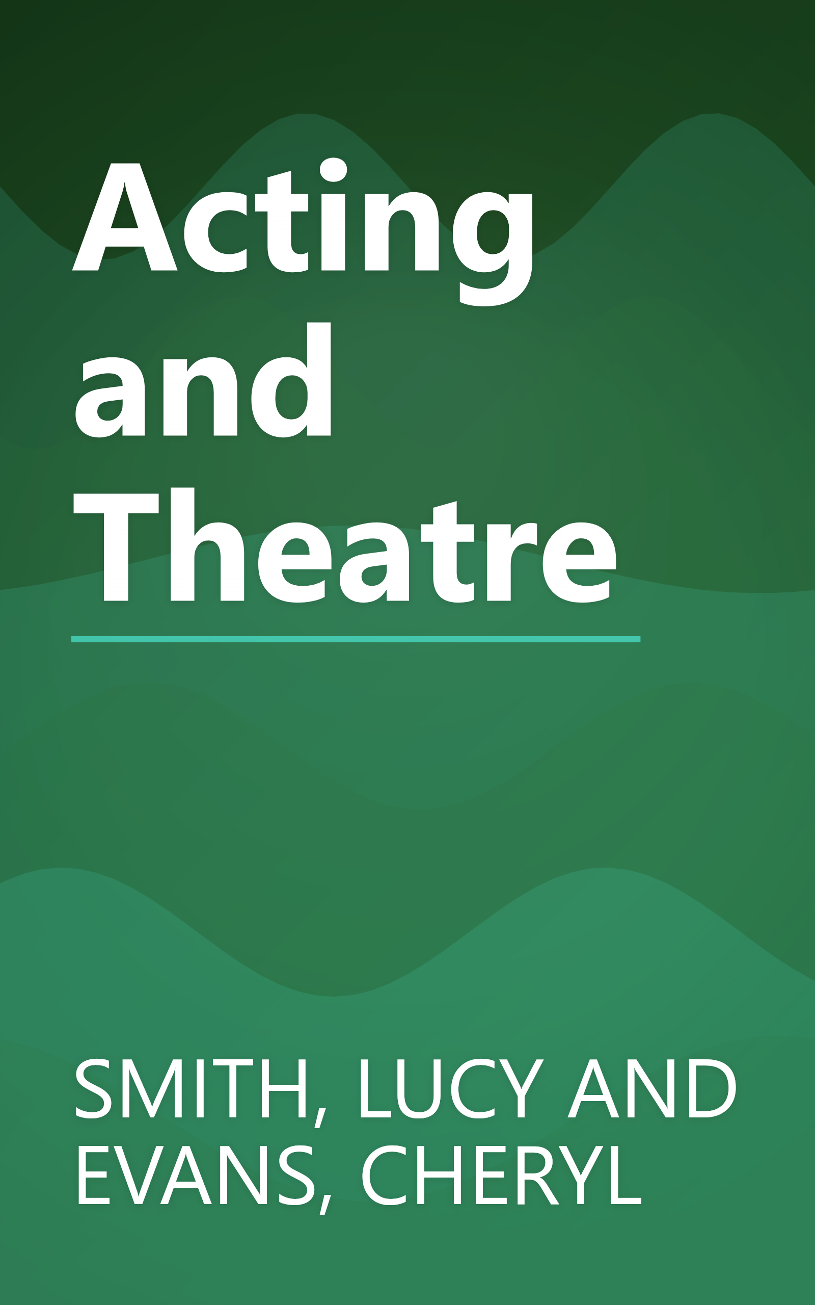 Acting and Theatre book cover