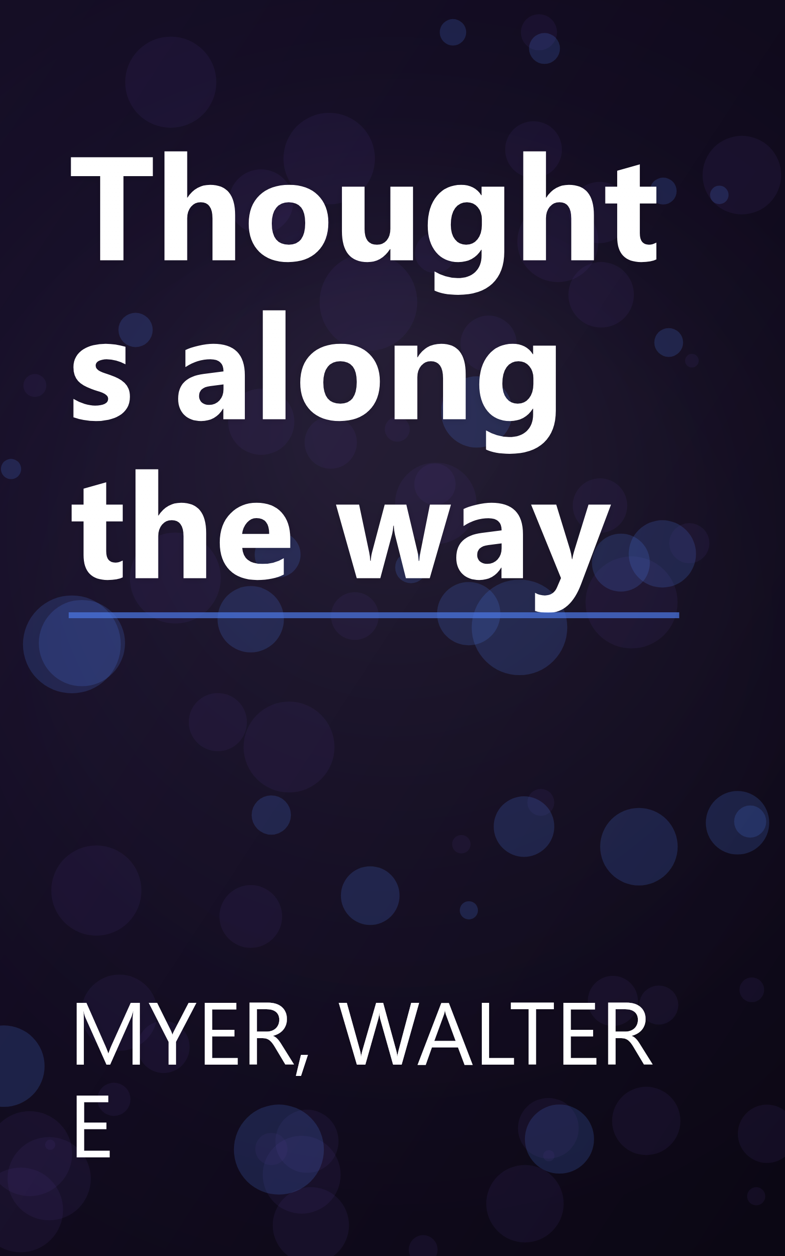 Thoughts along the way book cover