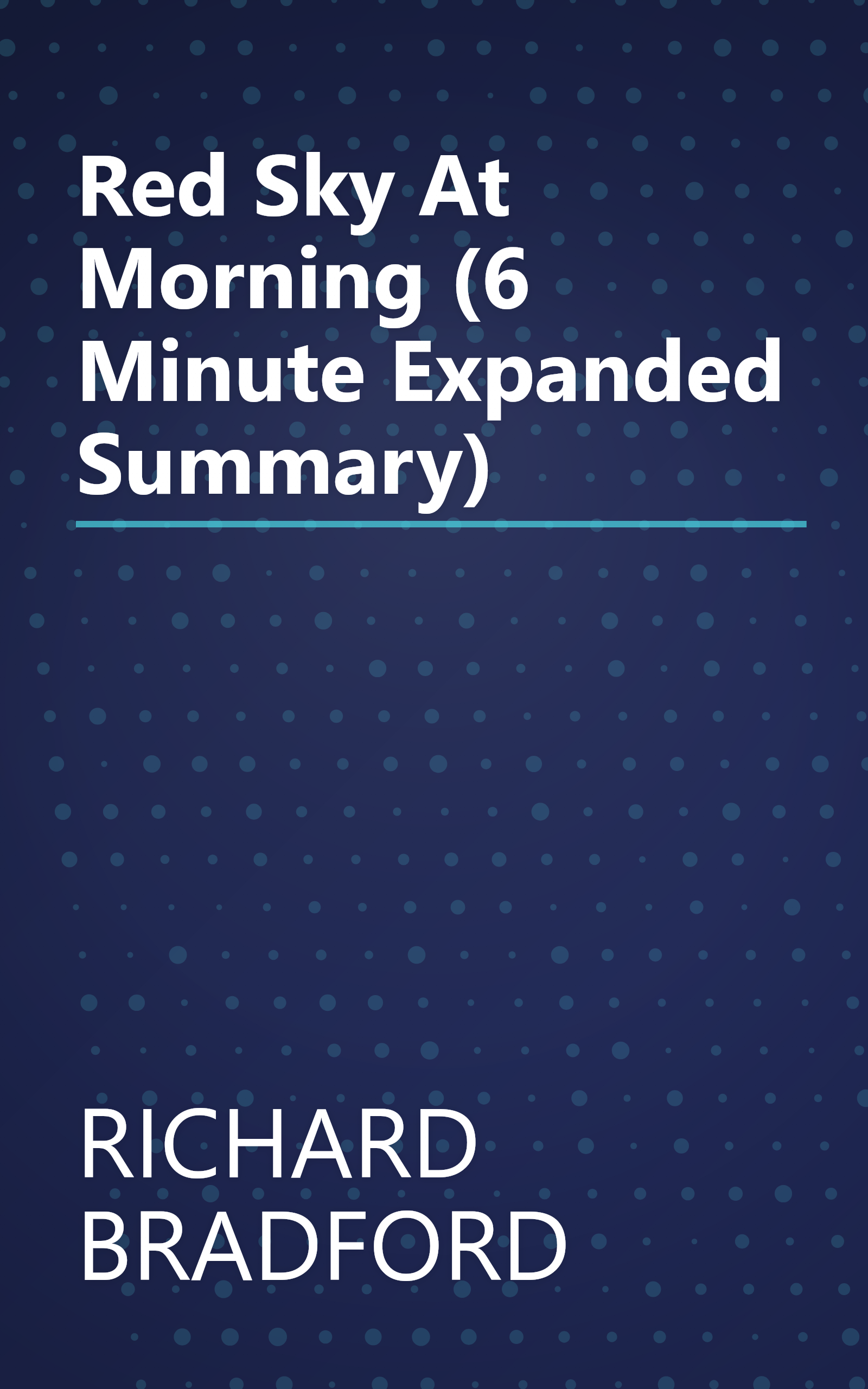 Red Sky At Morning (6 Minute   Expanded Summary) book cover