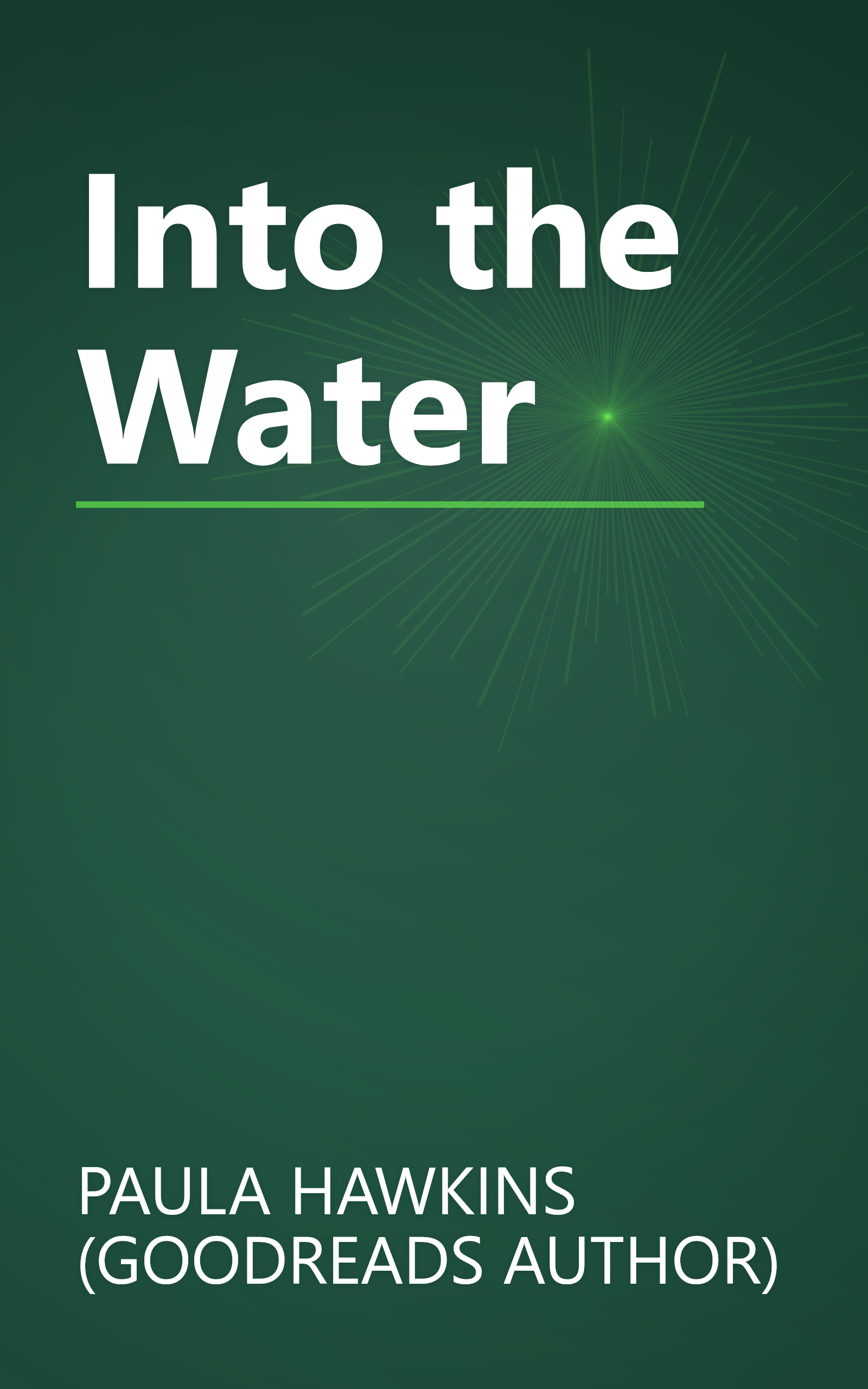 Into the Water book cover