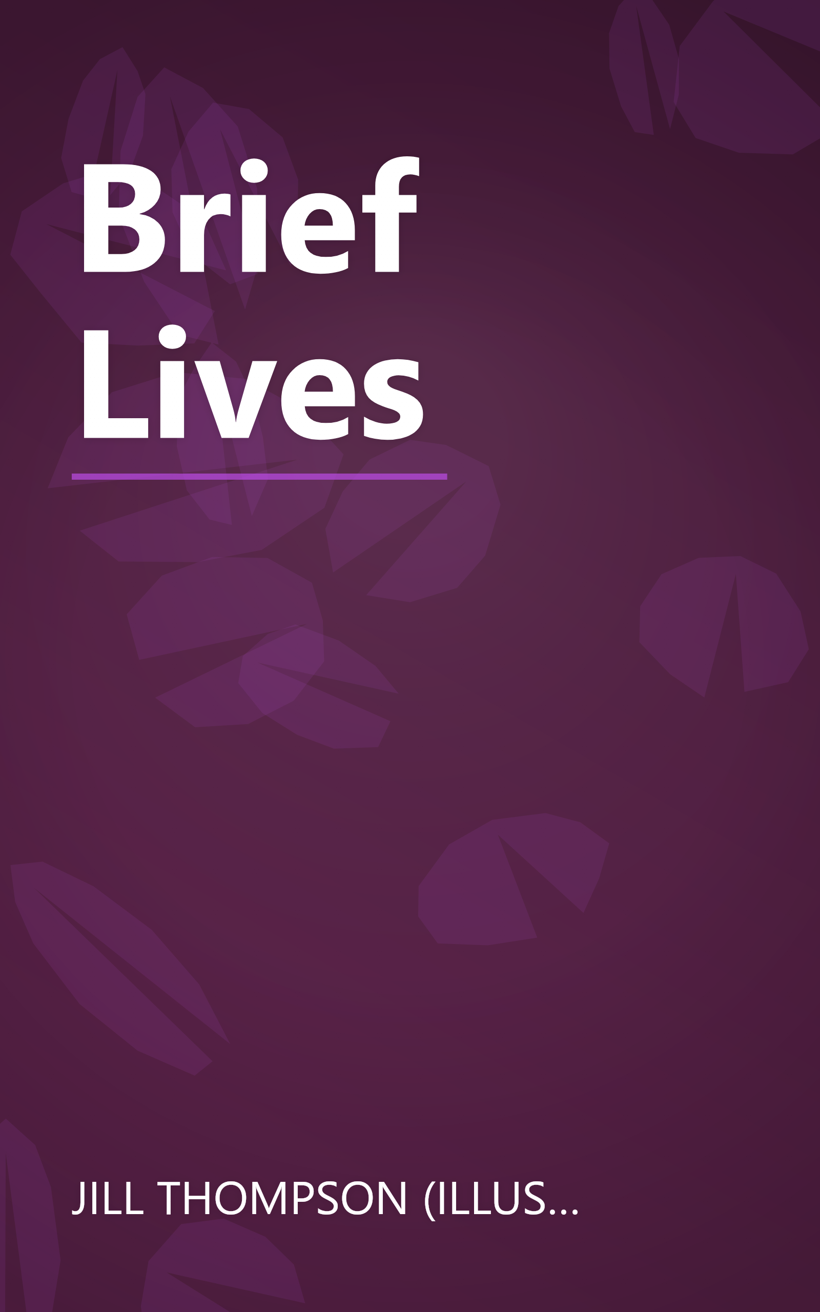 Brief Lives book cover