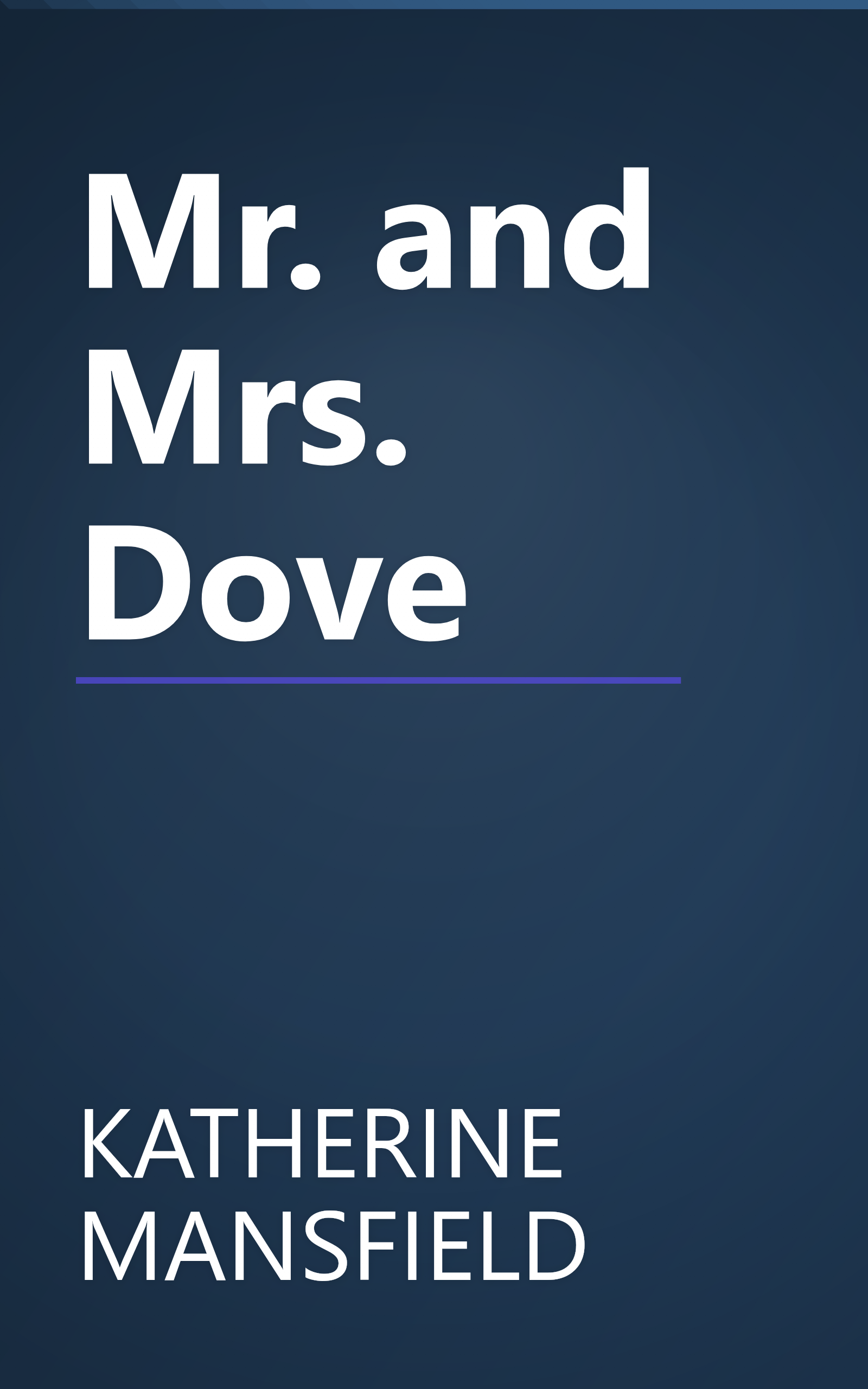 Mr. and Mrs. Dove book cover