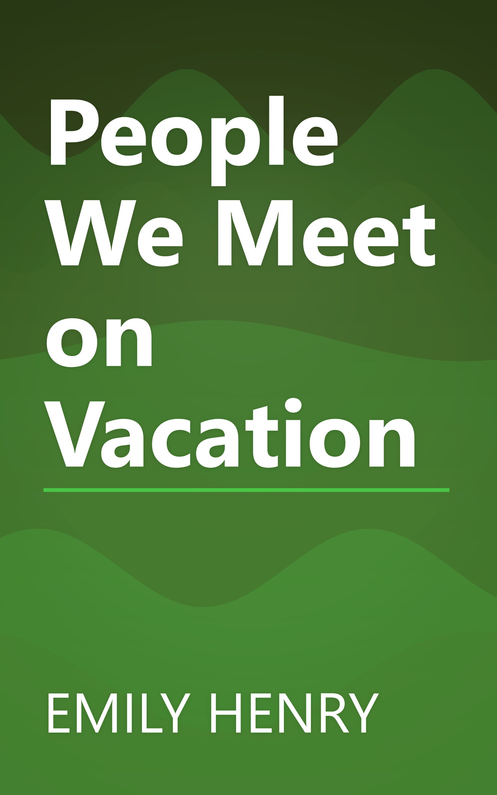 People We Meet on Vacation book cover