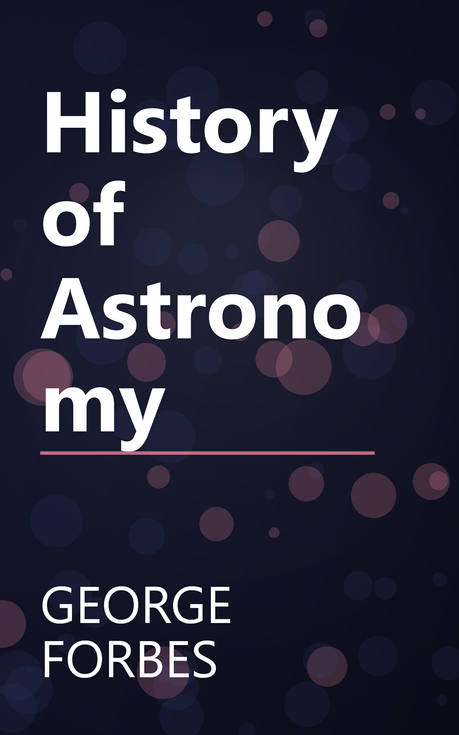 History of Astronomy book cover