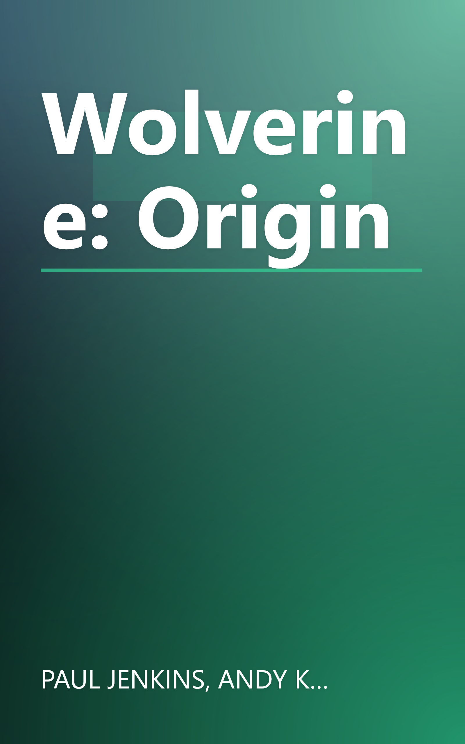 Wolverine: Origin book cover