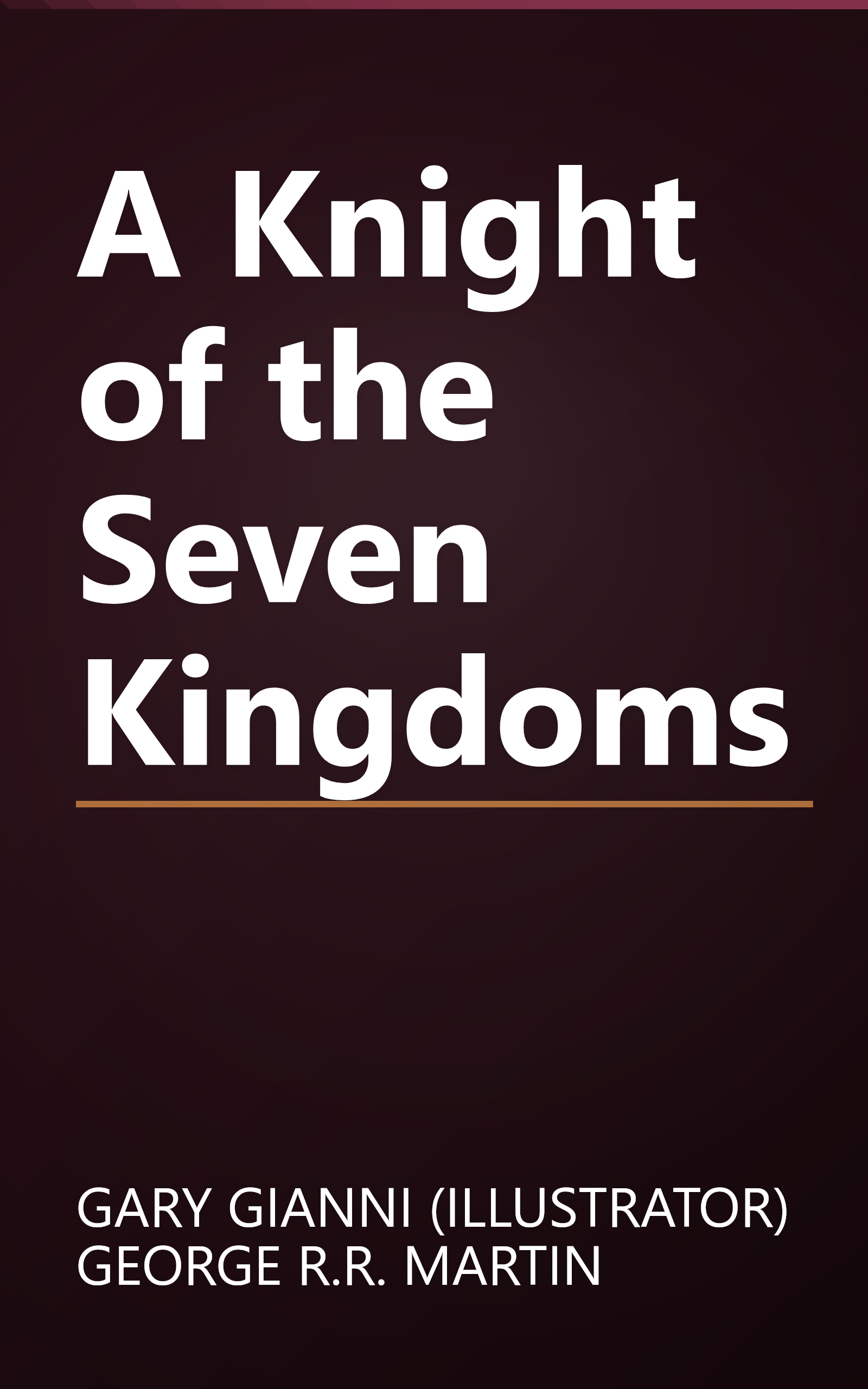 A Knight of the Seven Kingdoms book cover