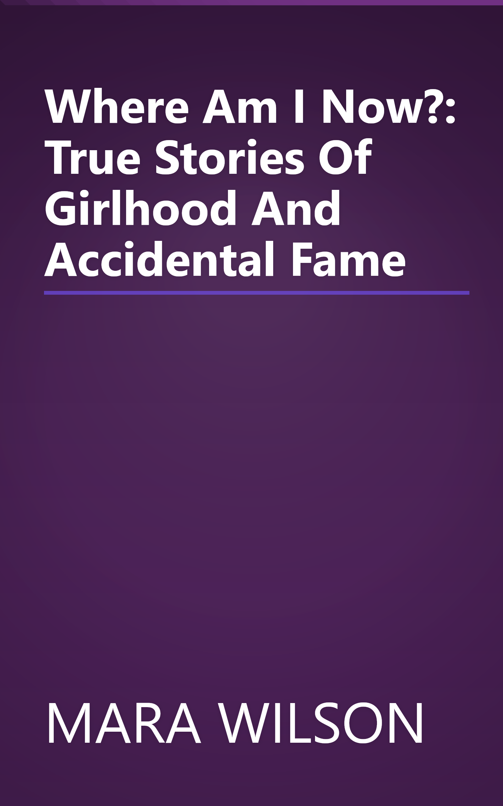 Where Am I Now?: True Stories Of Girlhood And Accidental Fame book cover